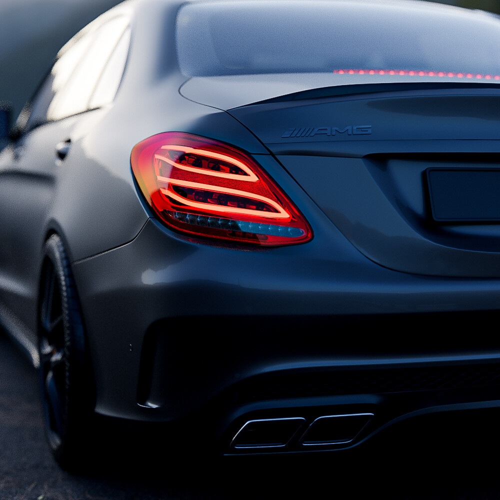 ArtStation - MERCEDES C63 AMG