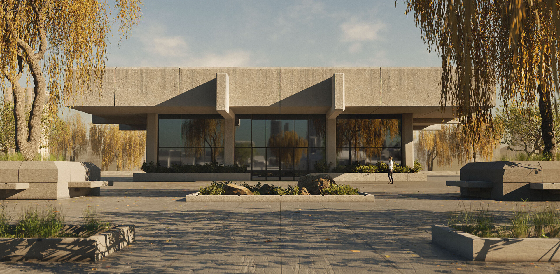 ArtStation - Brutalist Office Building