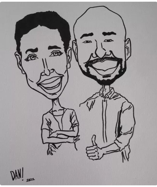 ArtStation - Couple caricature sample