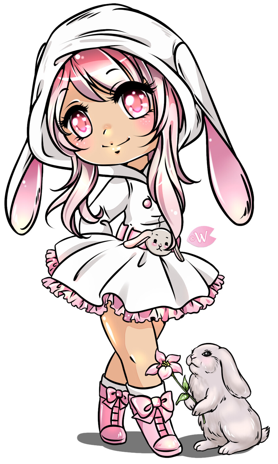 Anime Chibi Bunny Girl