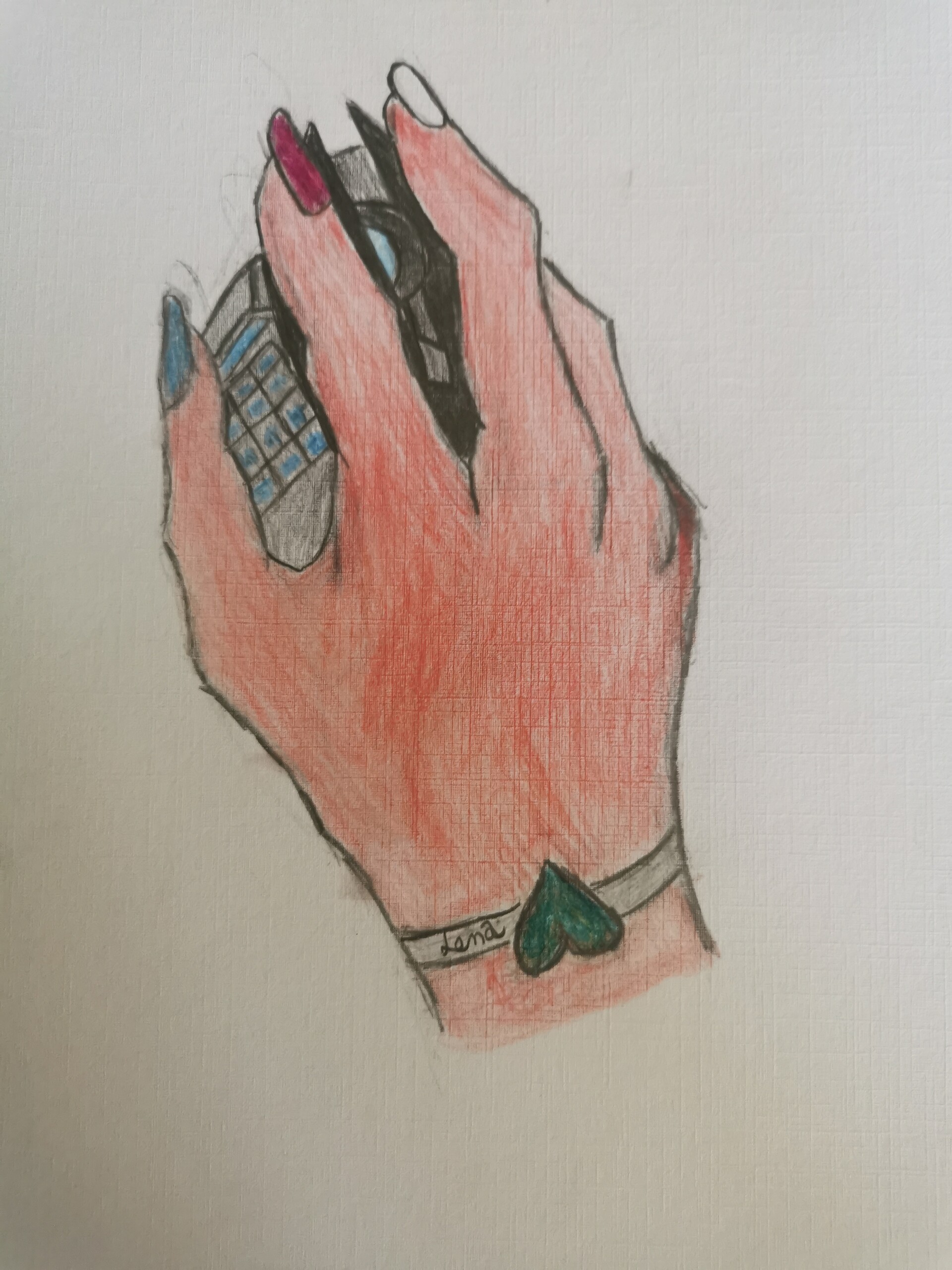 how to draw a hand and shade