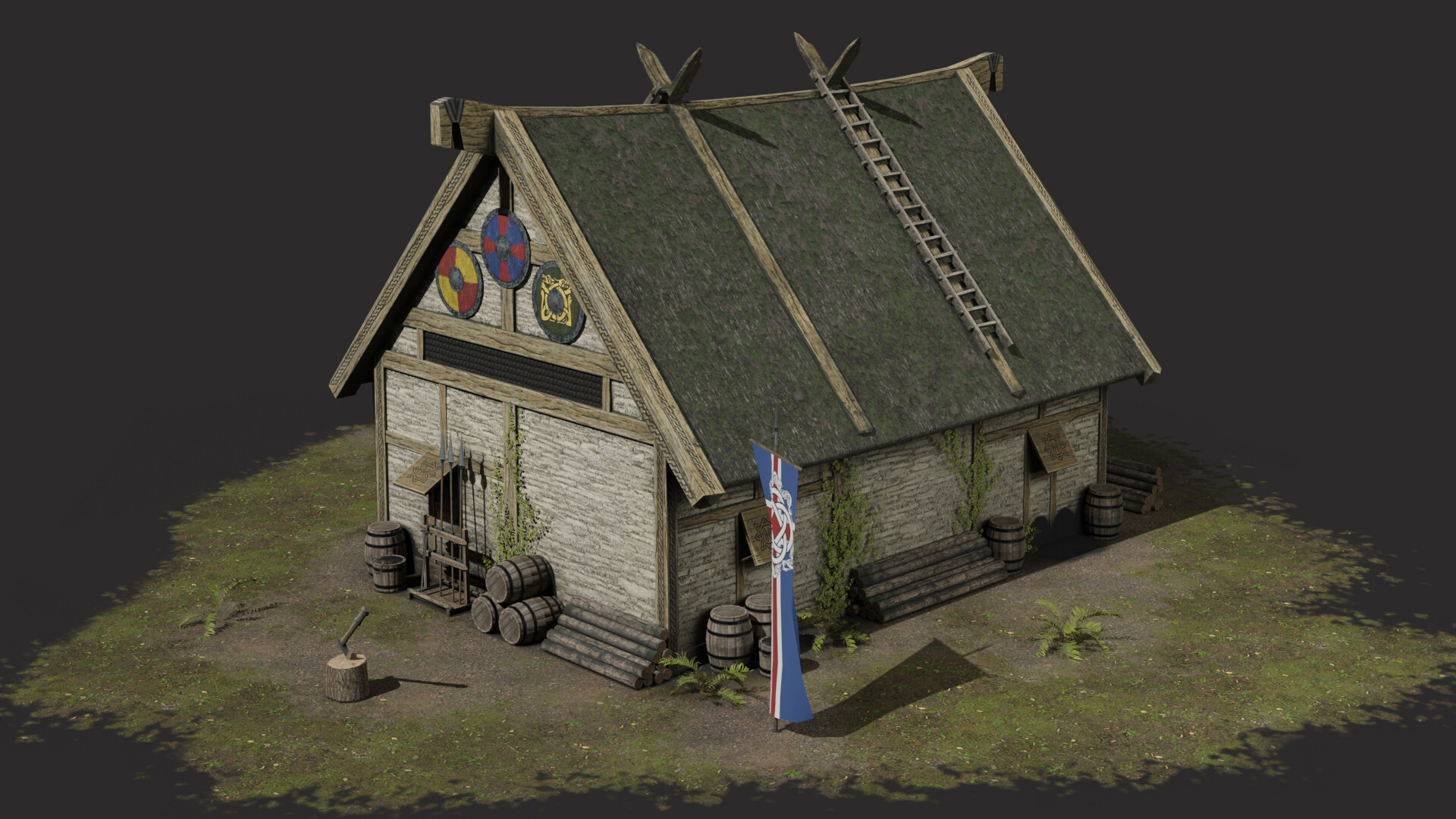 ArtStation - Low poly Hut