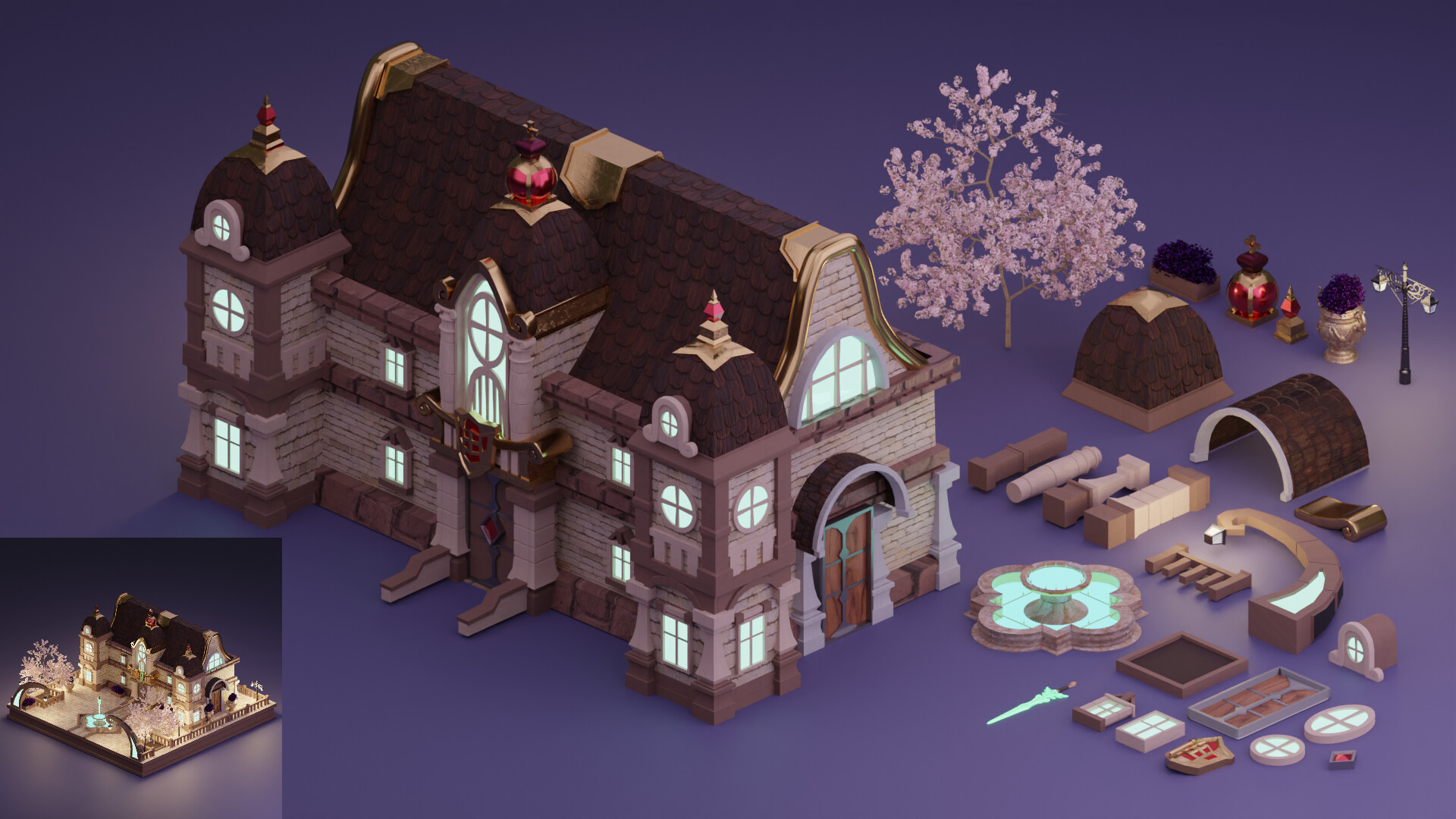 ArtStation - The Magic Building 3D