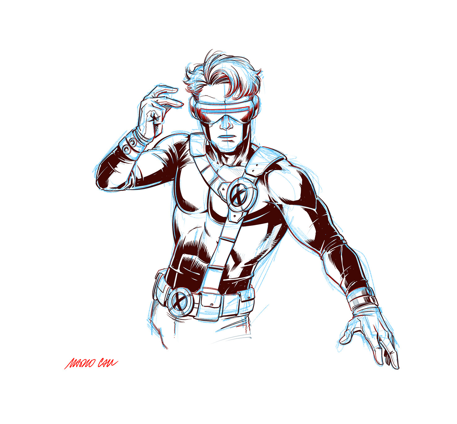 Mario Cau - Cyclops / X-Men (Fanart)
