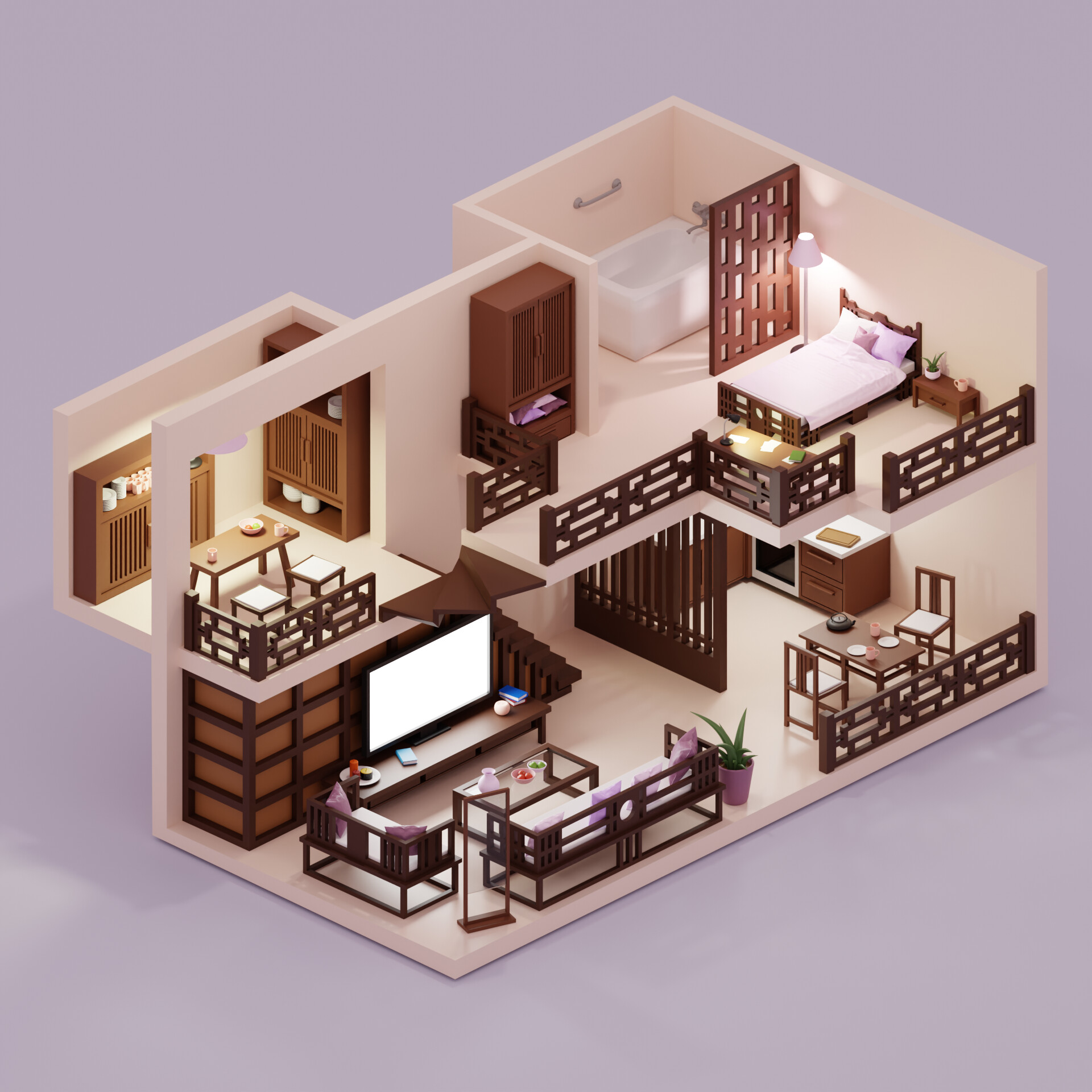 ArtStation - Isometric House
