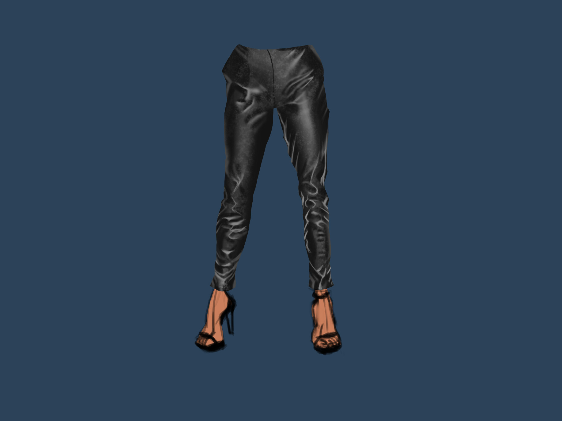 ArtStation - Leather pants study