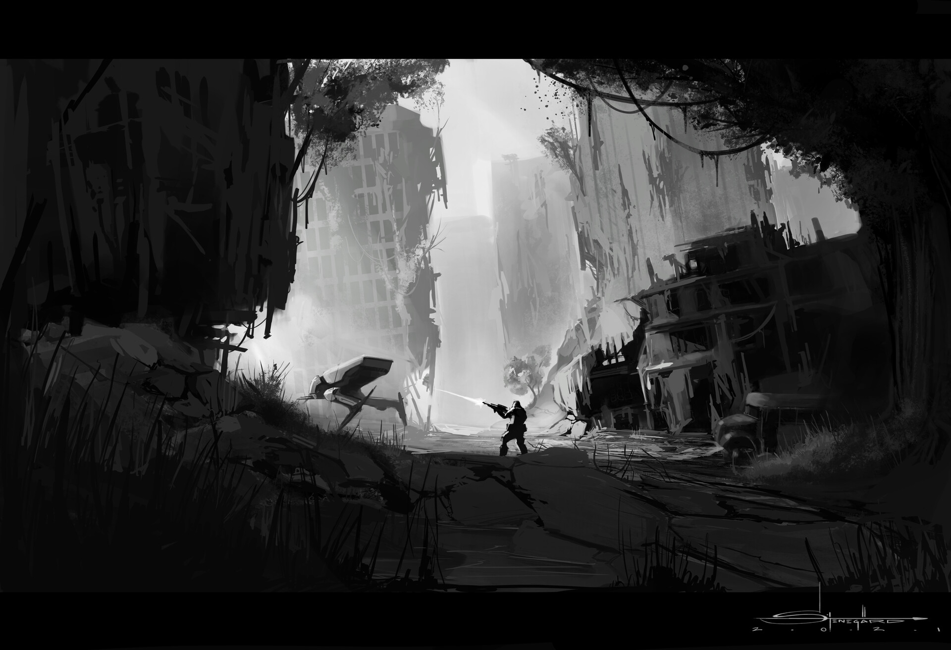 ArtStation - Abandoned city exploration