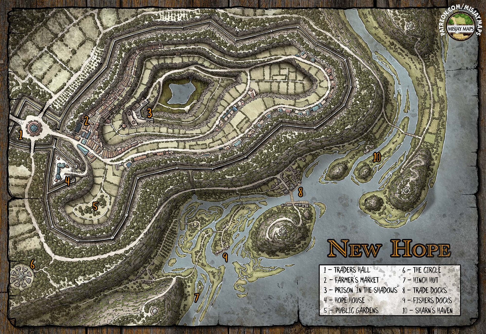ArtStation - New Hope _ Settlement map