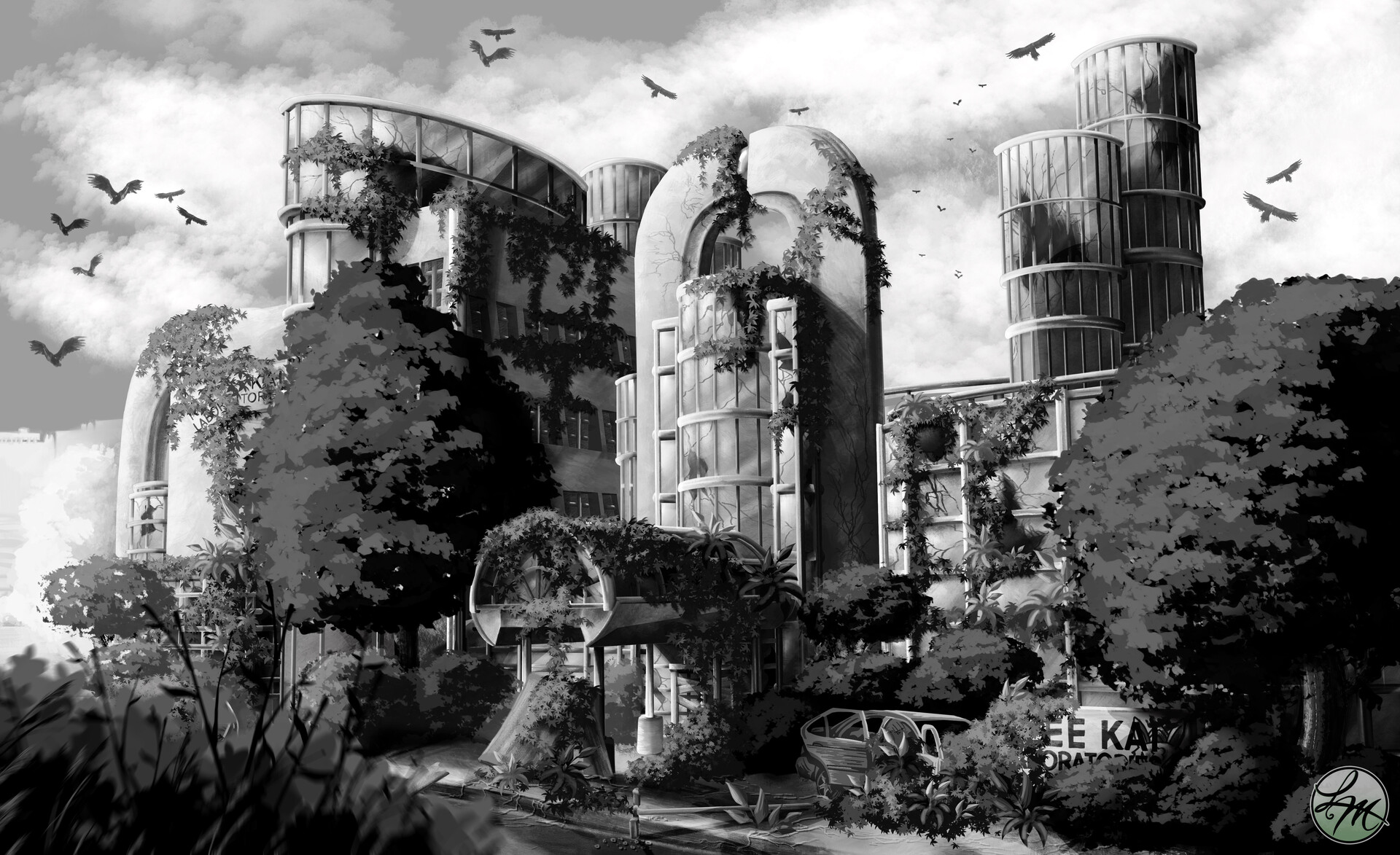 laboratory outside drawing