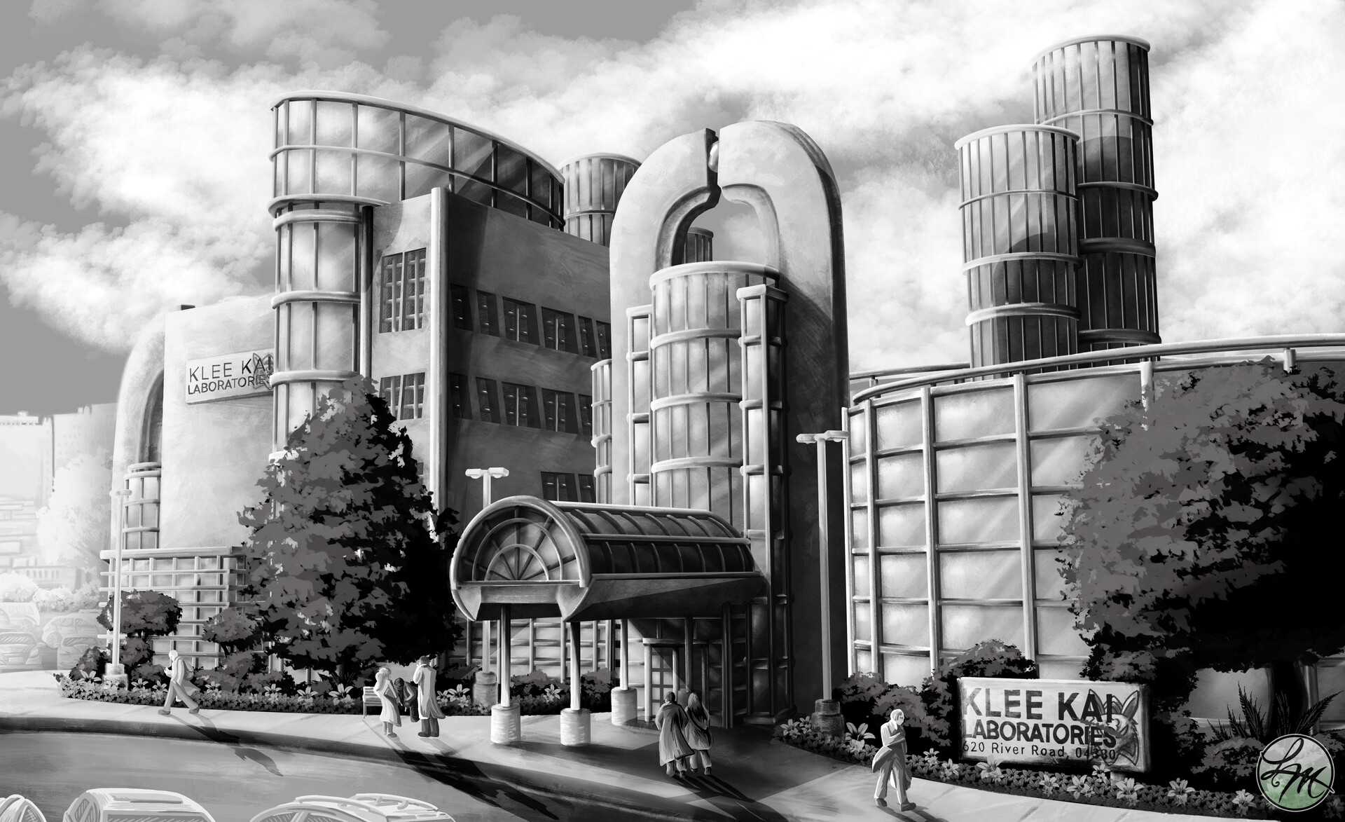 laboratory outside drawing