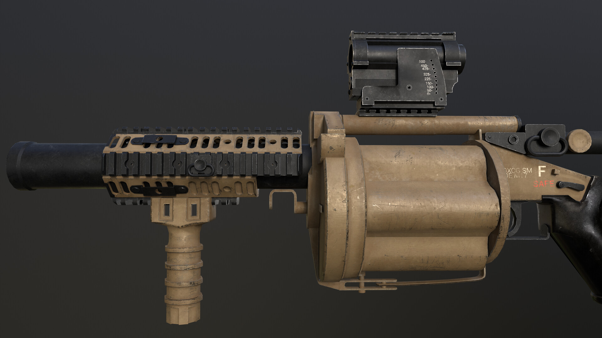 Ehab Hozein - Milkor M32 Multiple Grenade Launcher