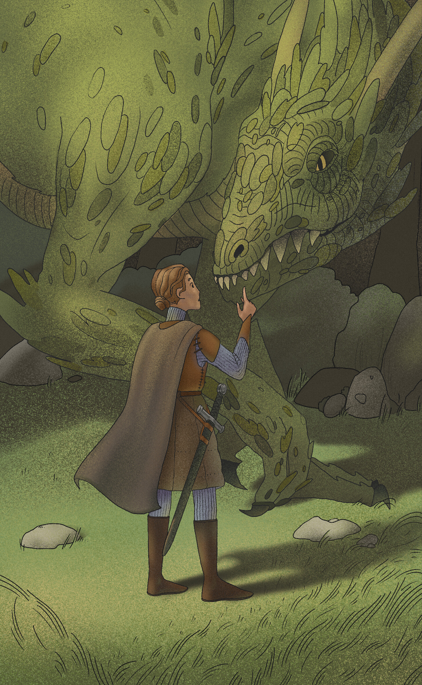 ArtStation - Meeting my dragon