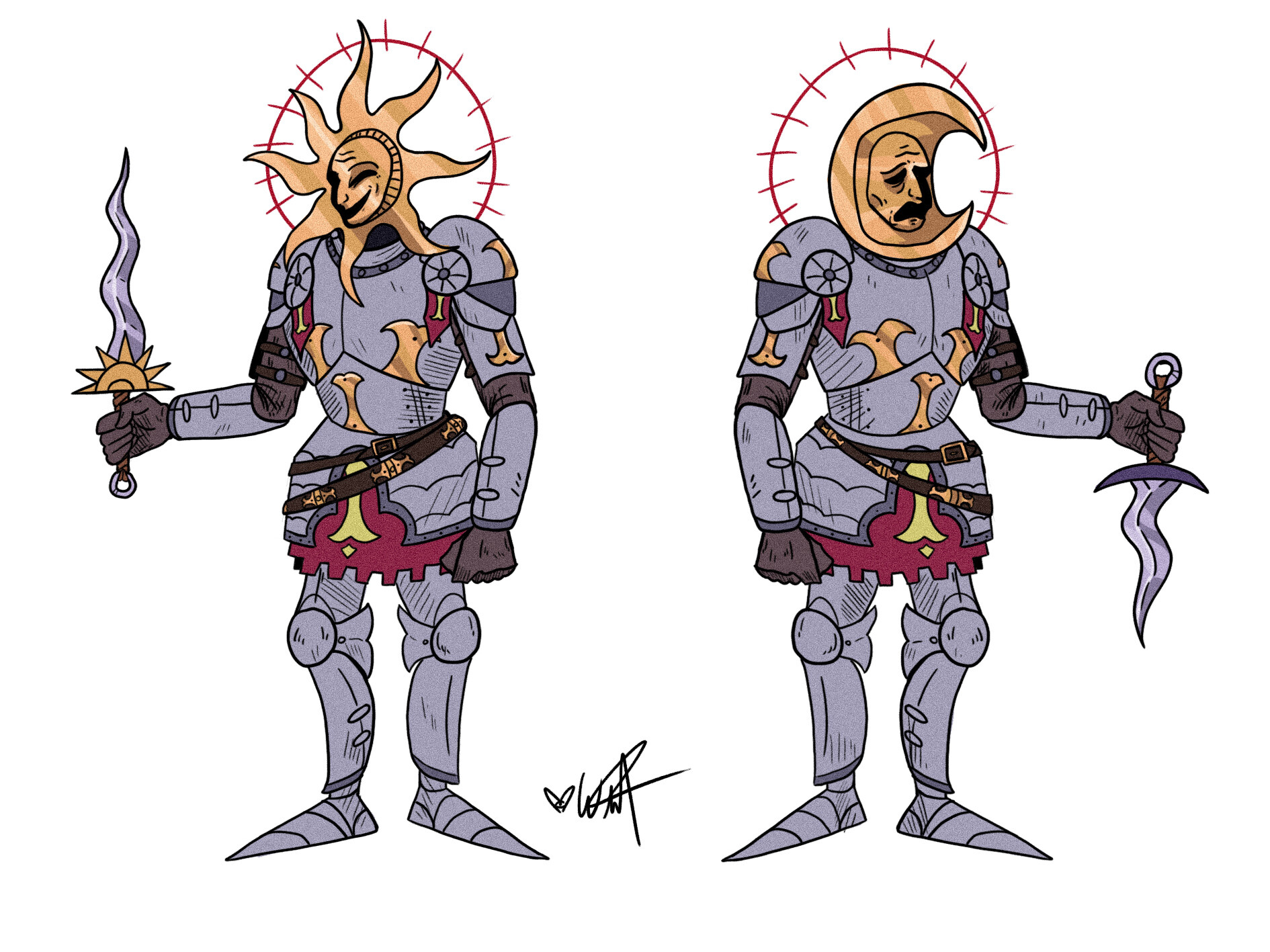 ArtStation - Sun and moon