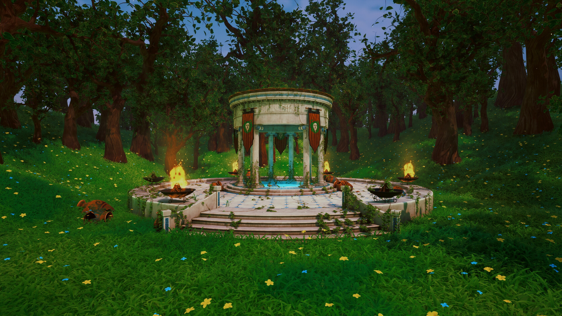 ArtStation - temple greek