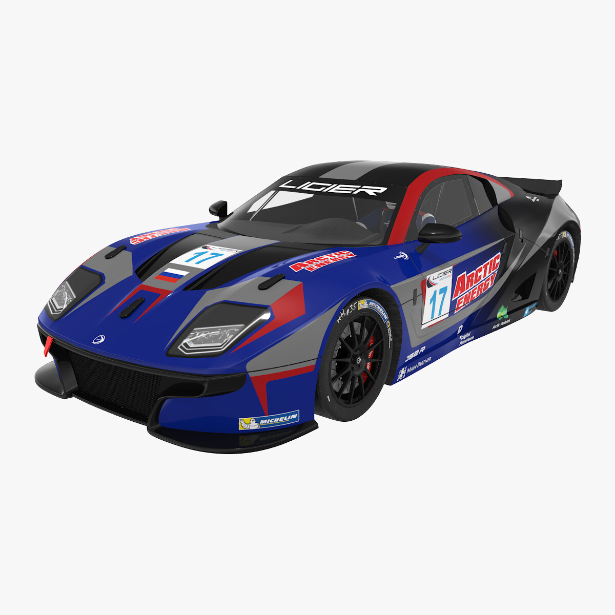 ArtStation - 3D model Ligier JS2 R Arctic ENERGY