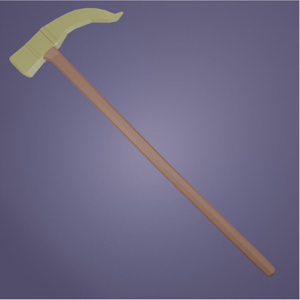 ArtStation - Quick Low-Poly Hammer and Sword