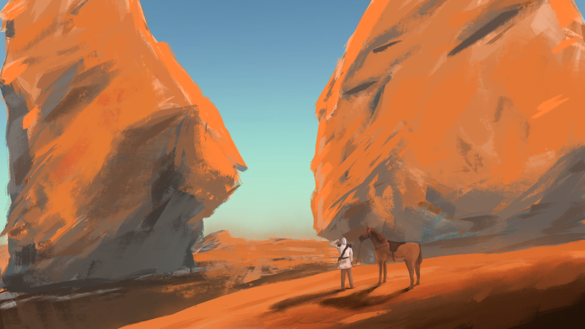 Artstation Stranded In The Desert