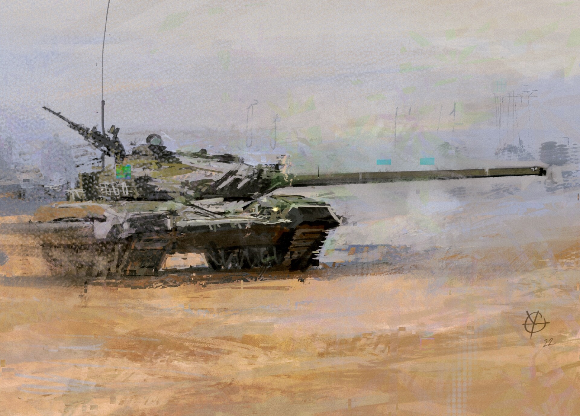 ArtStation - T-72 sketch