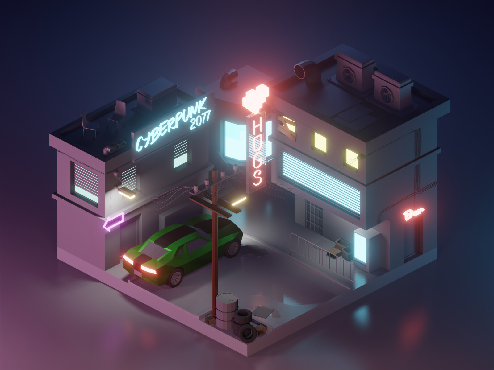 ArtStation - Cyber street