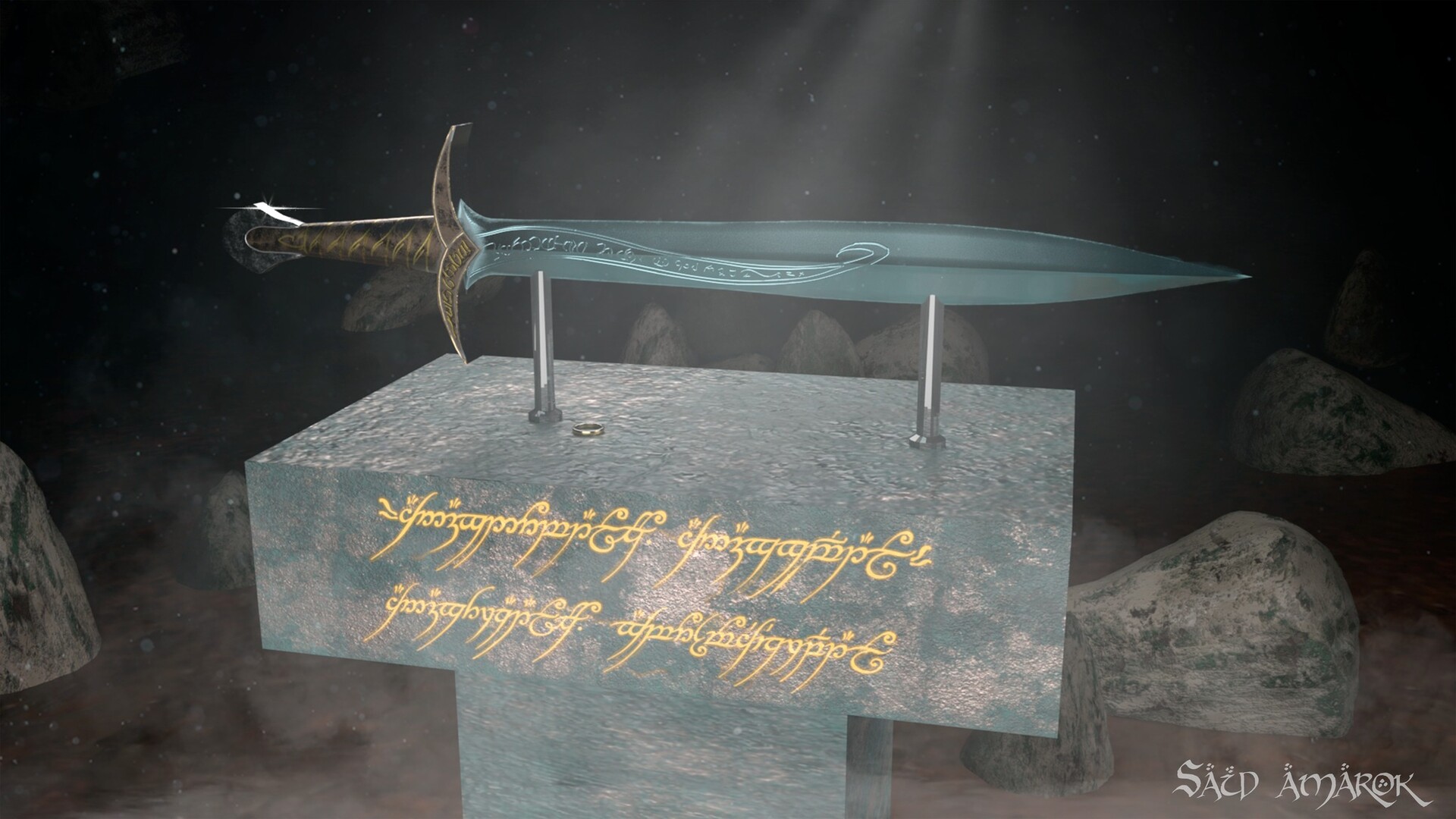 ArtStation - Sword Dardo The lord of the Rings