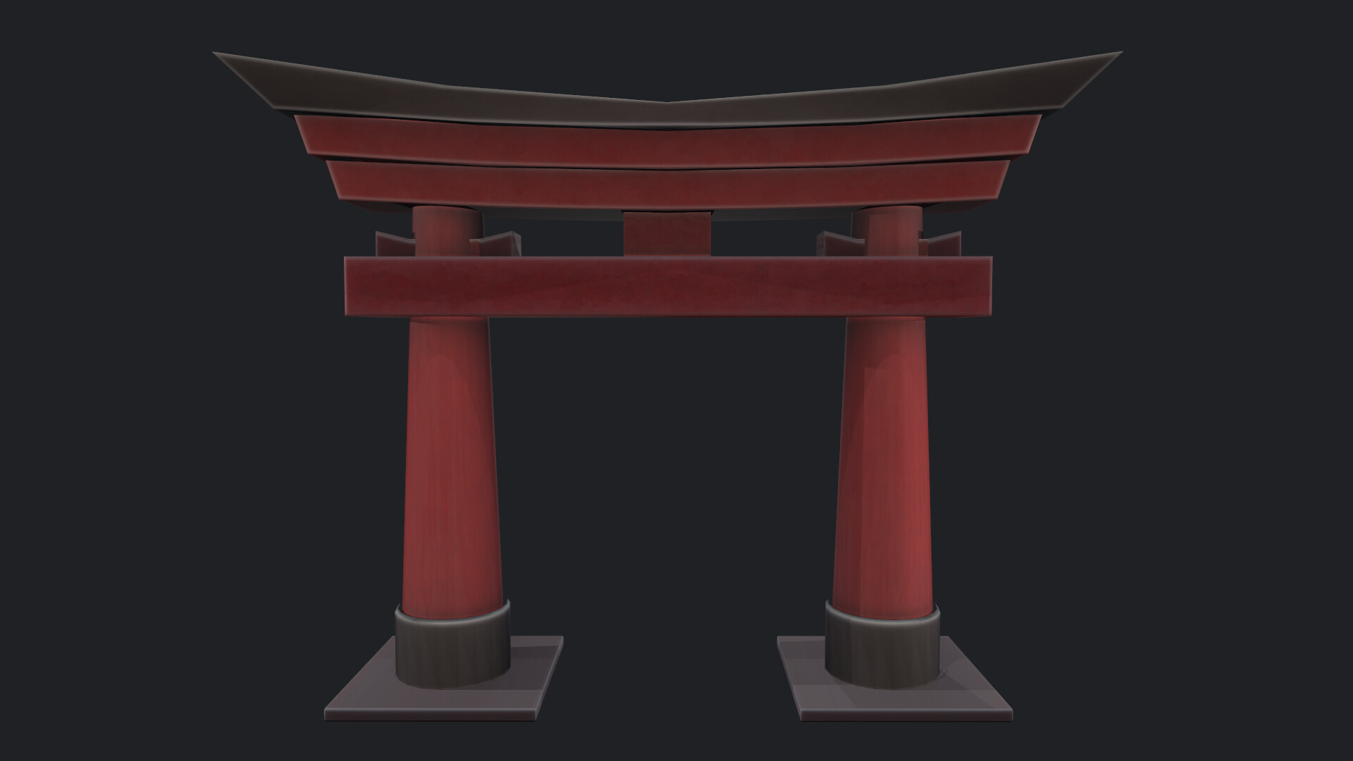 ArtStation - Torri gates (hand-paint style)