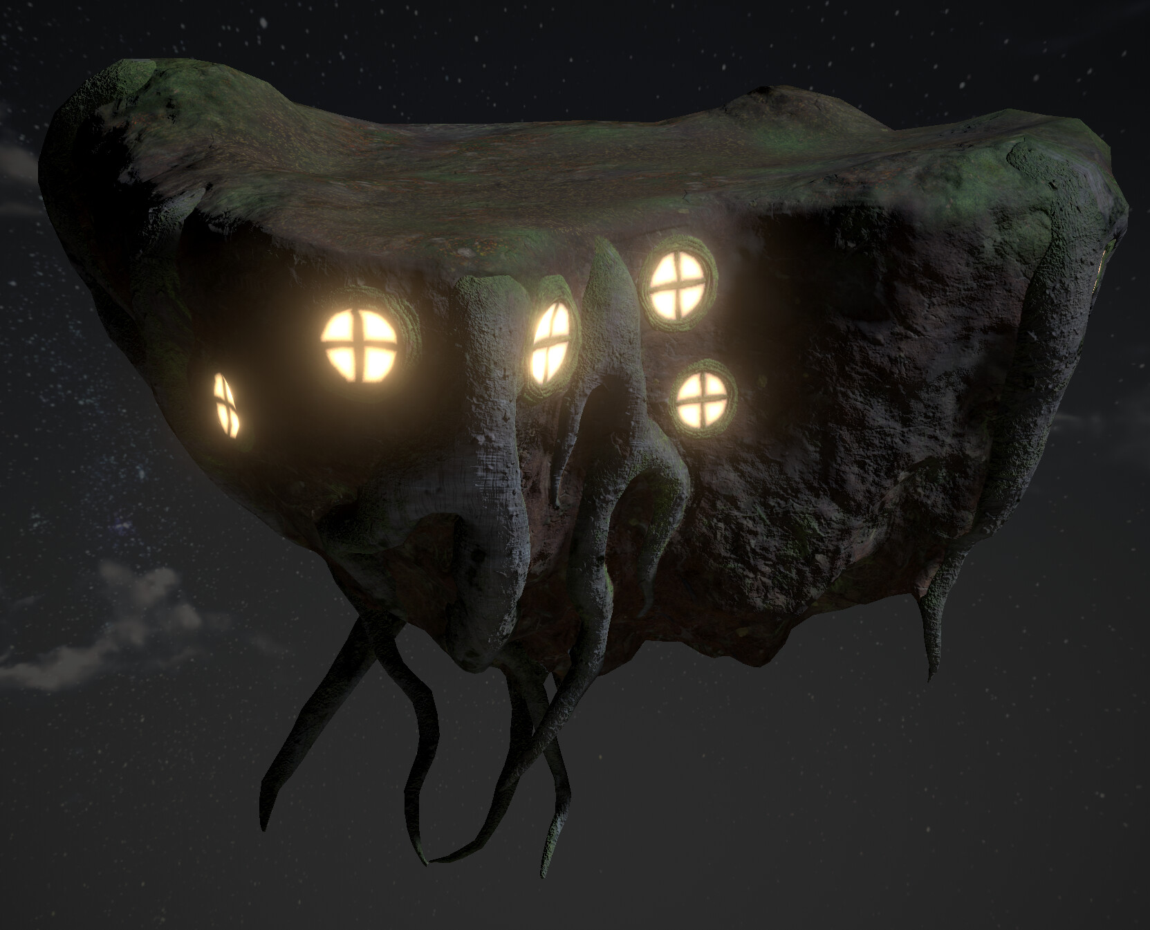 ArtStation - Mystical floating islands.