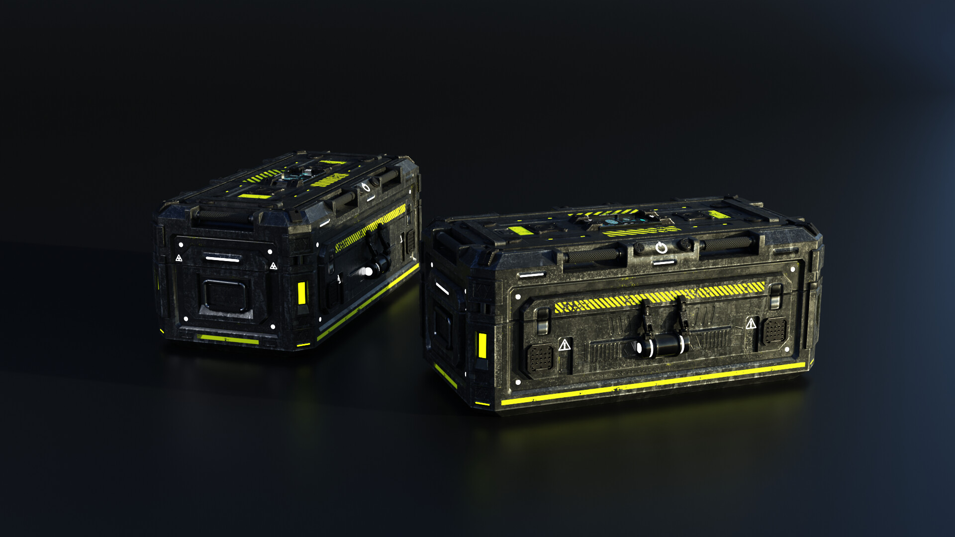 ArtStation - Futuristic 3D Crate Model