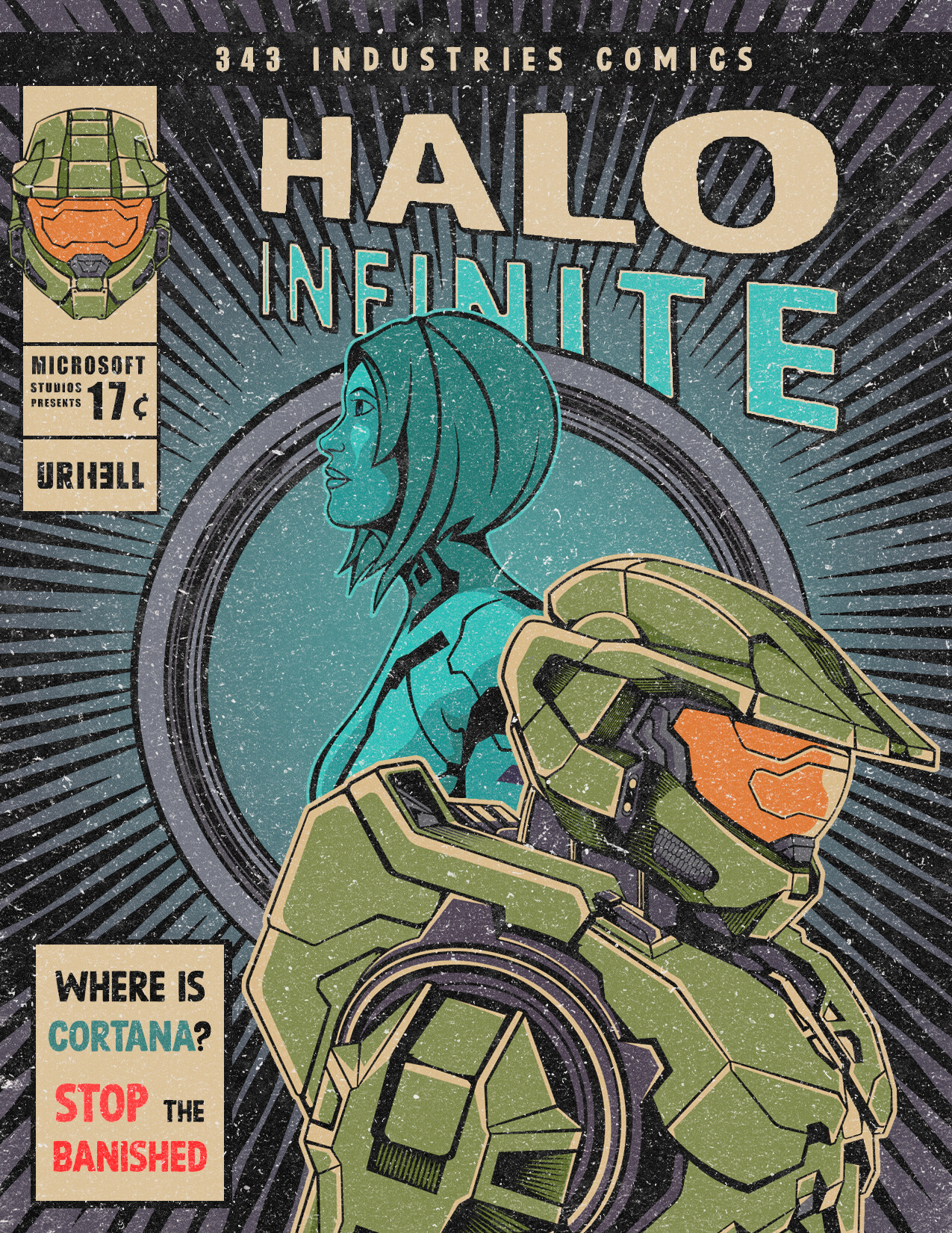 ArtStation - Halo Infinite vintage comic concept