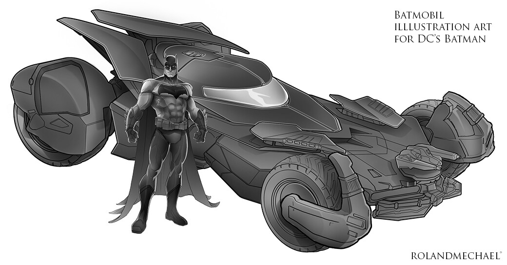 ArtStation - Batmobile Illustration art