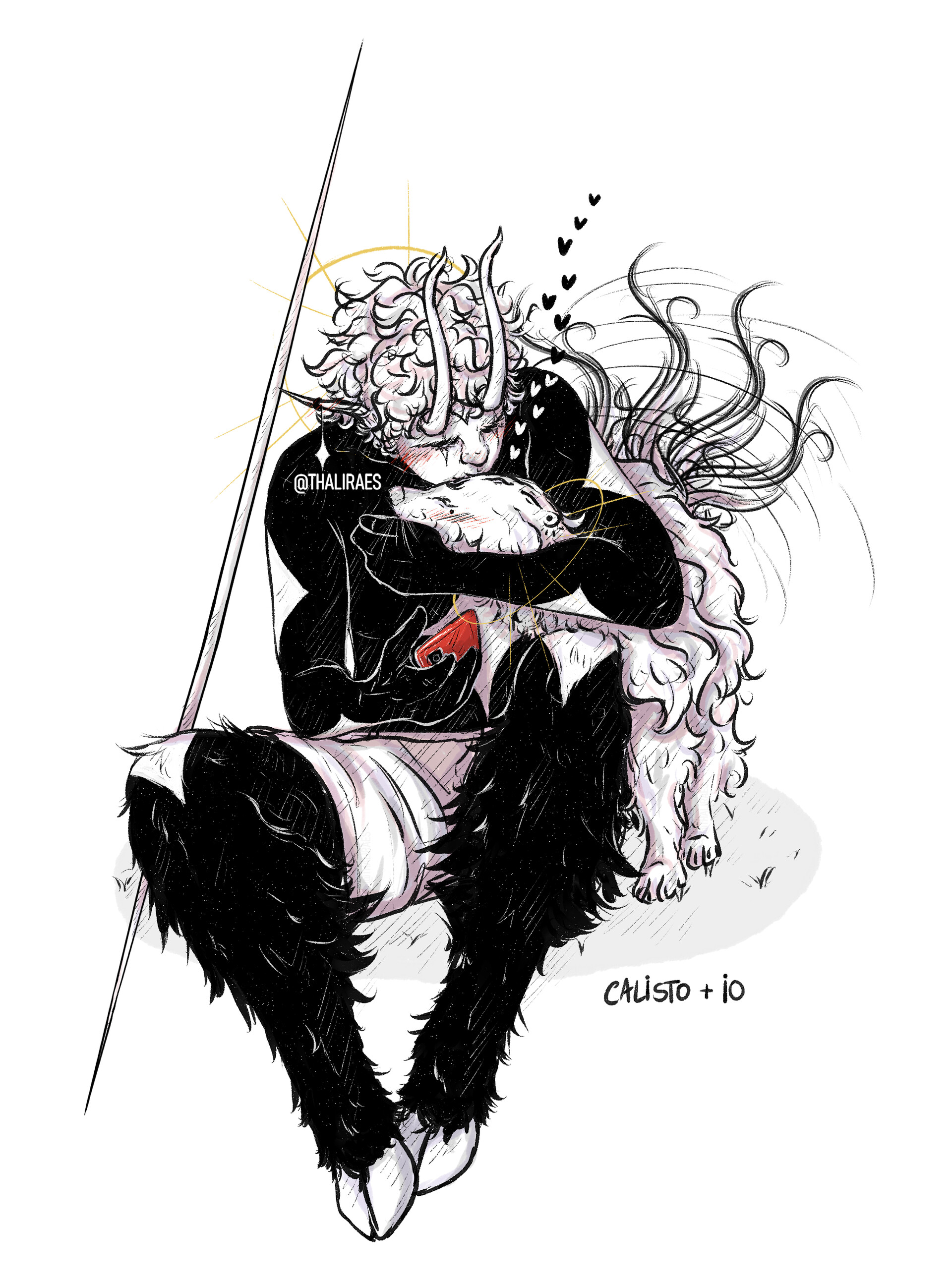 ArtStation - Original Character - Calisto and Io "Best Friends"