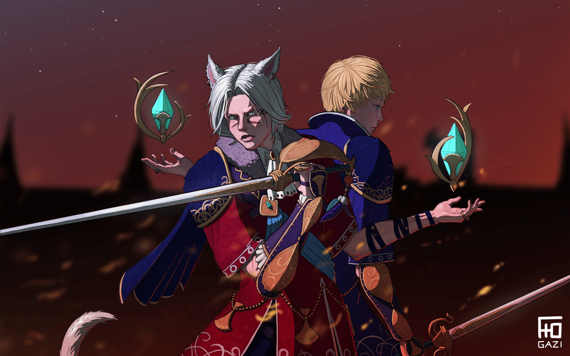 ArtStation - Crimson Duelists