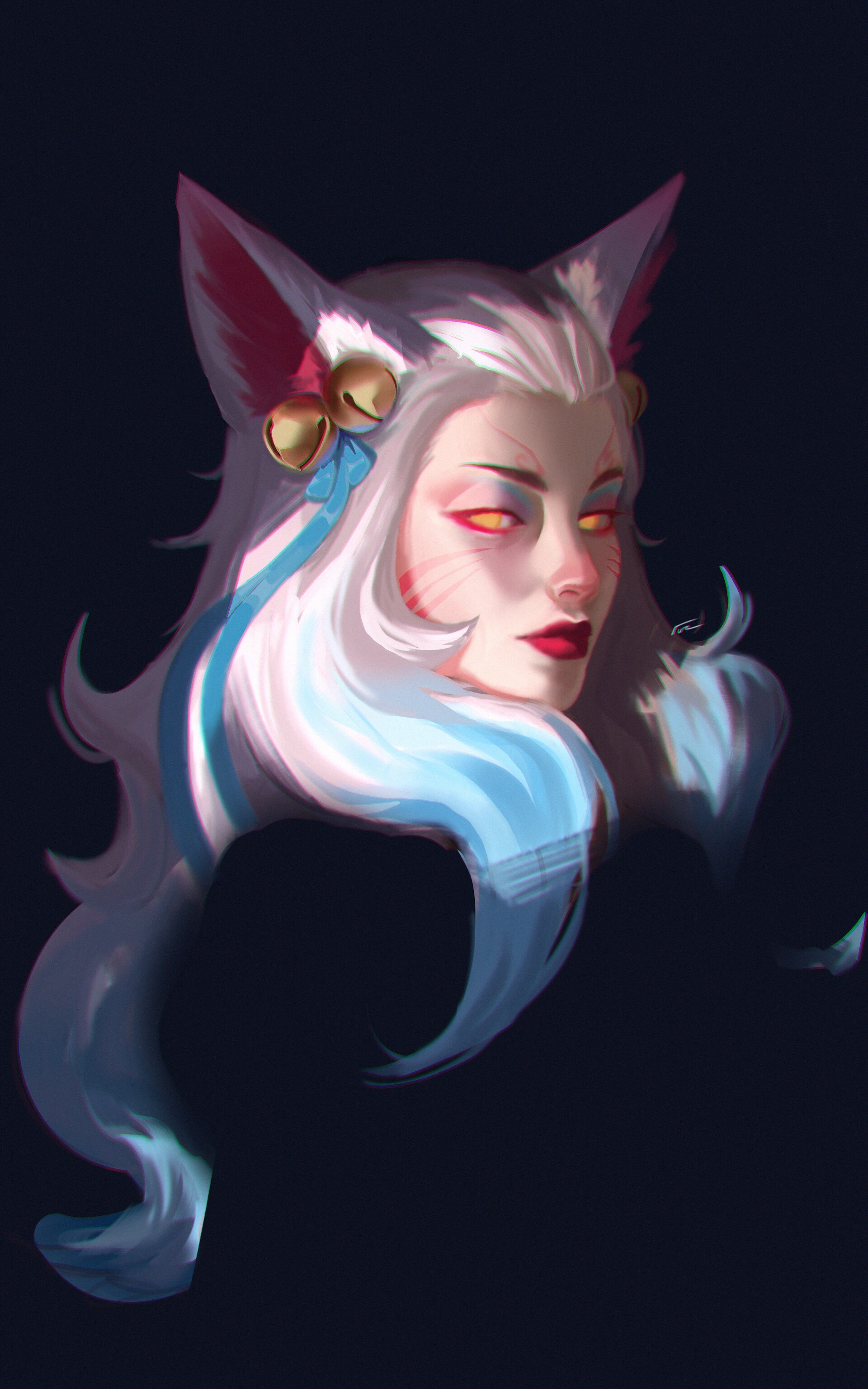 ArtStation - Spirit Blossom Ahri Render