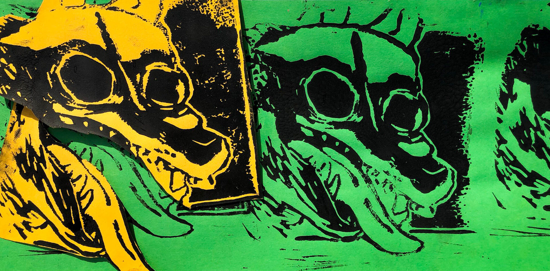 Nasim Dardouri - Carissa "Kaye" Powell's Raccoon Diptych, 2019