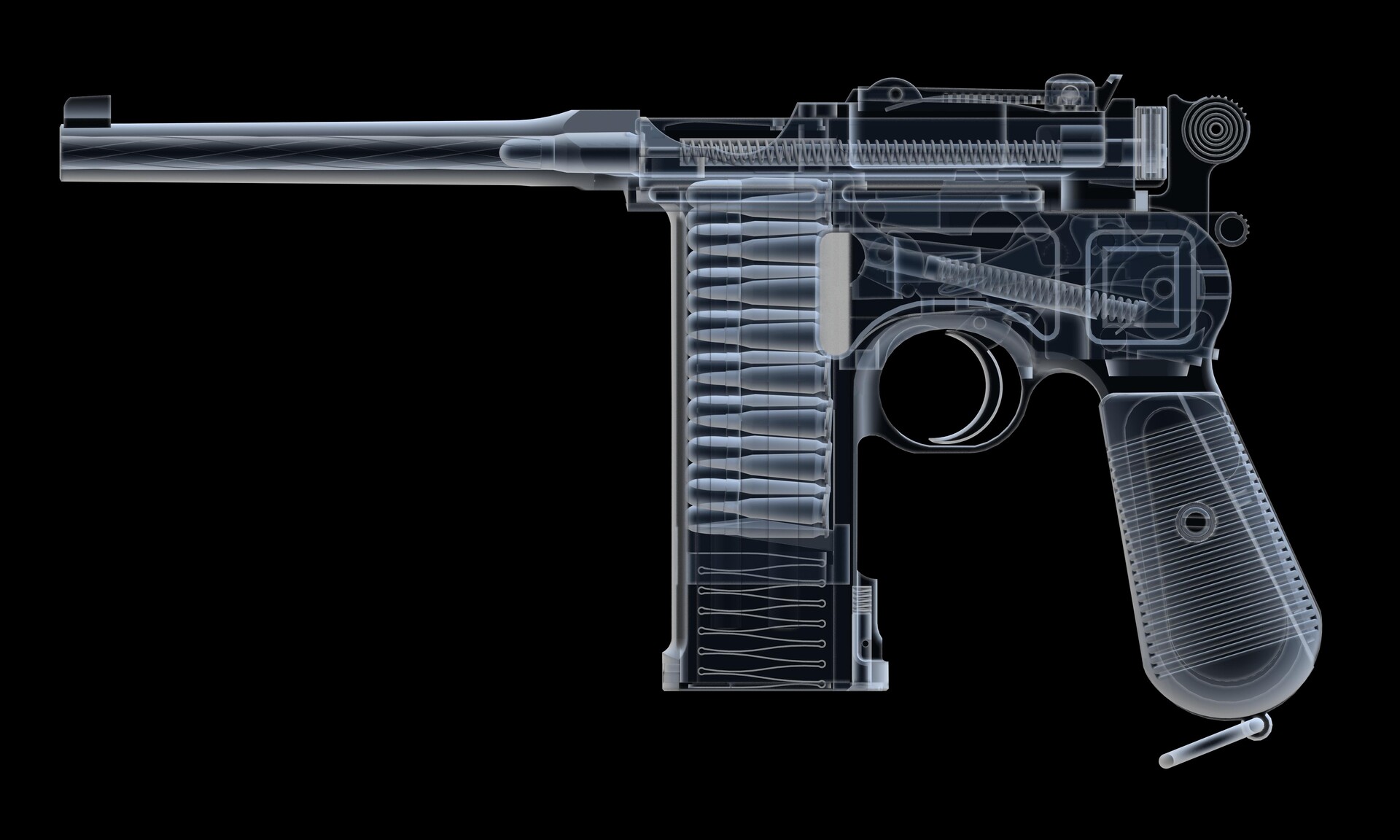 ArtStation - Mauser C96 - X-ray