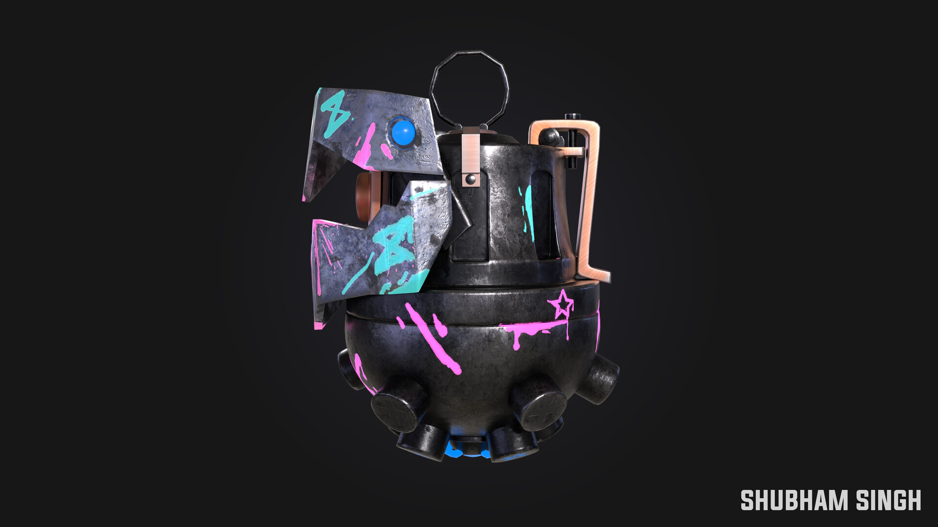 ArtStation - Jinx Boom Grenade Fan Art 3d Modal