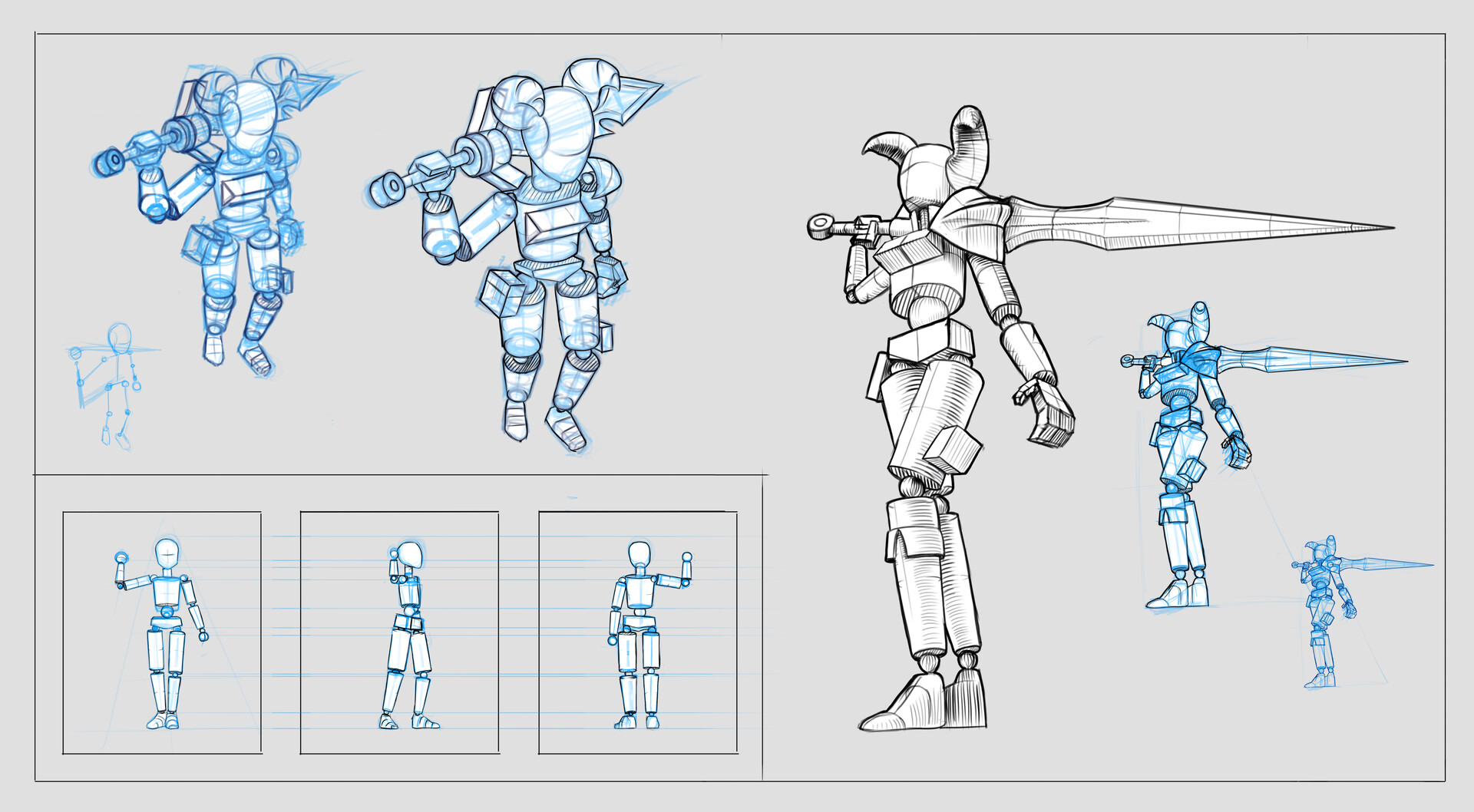ArtStation - Character in 3 angles