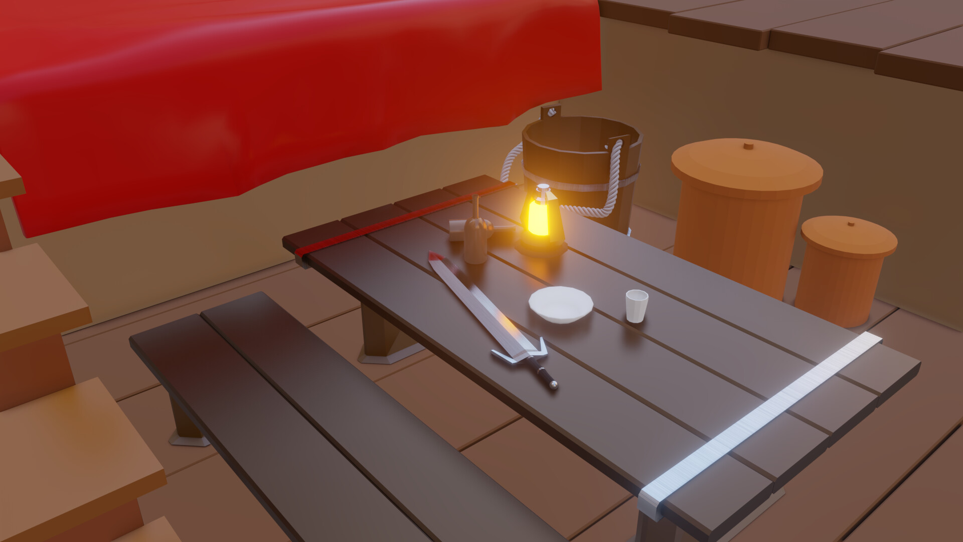 ArtStation - Low poly medieval scenary