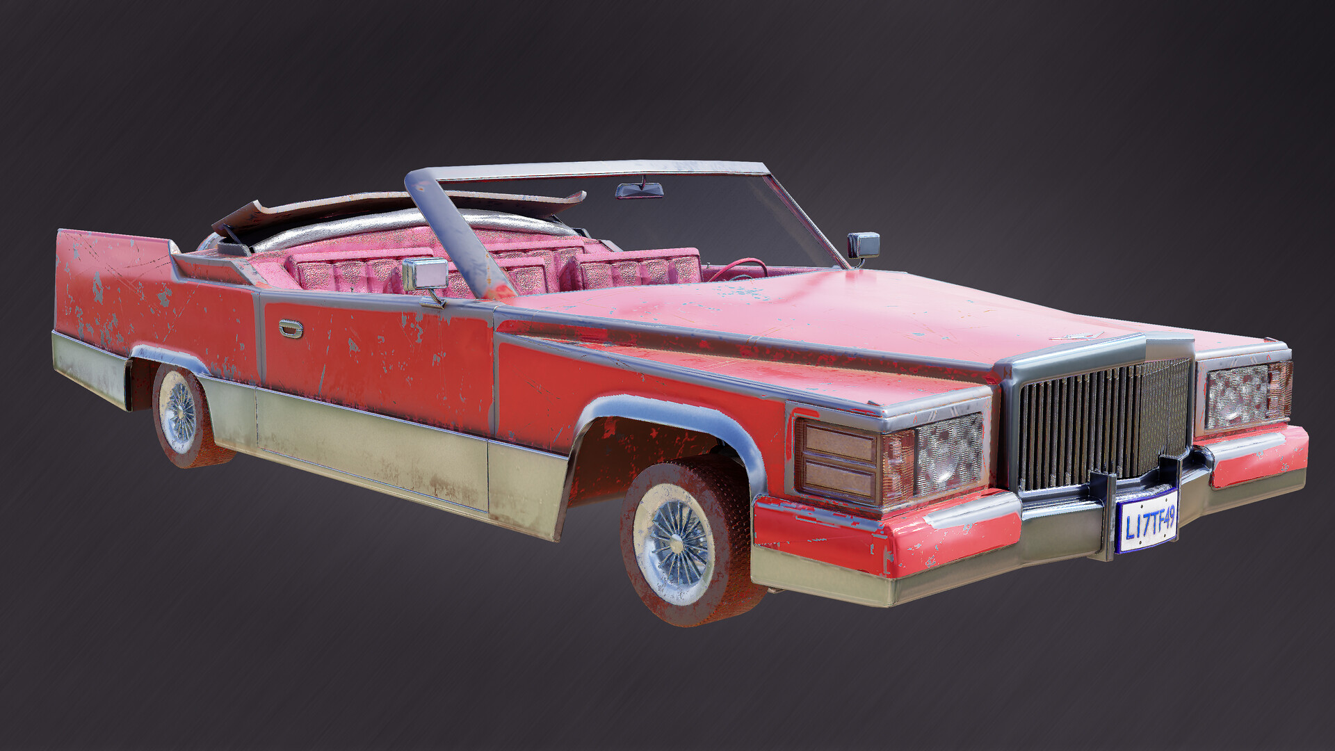 ArtStation - Customized Cadillac Deville Convertible 1965 (v.3)