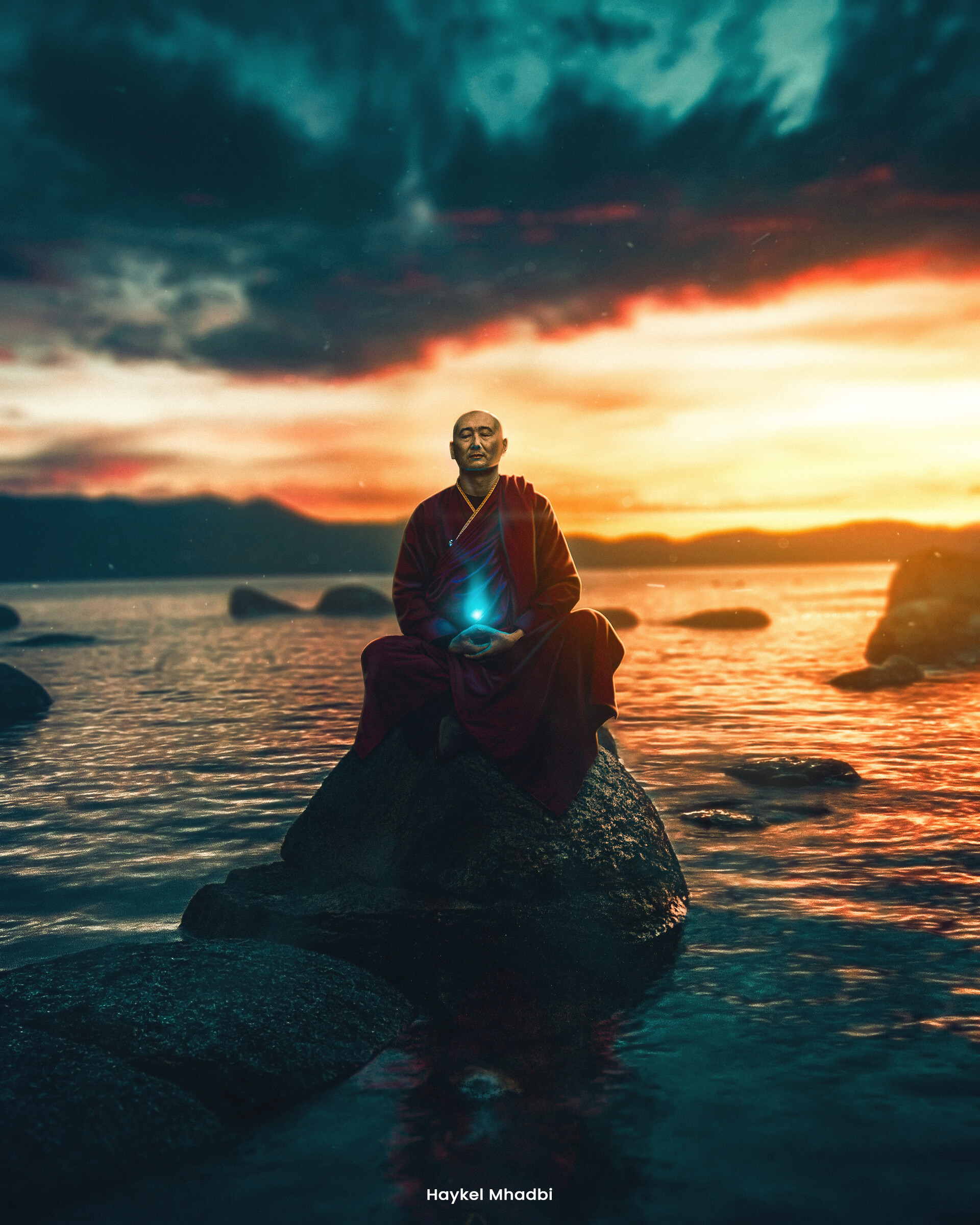Shaolin Monk Meditating