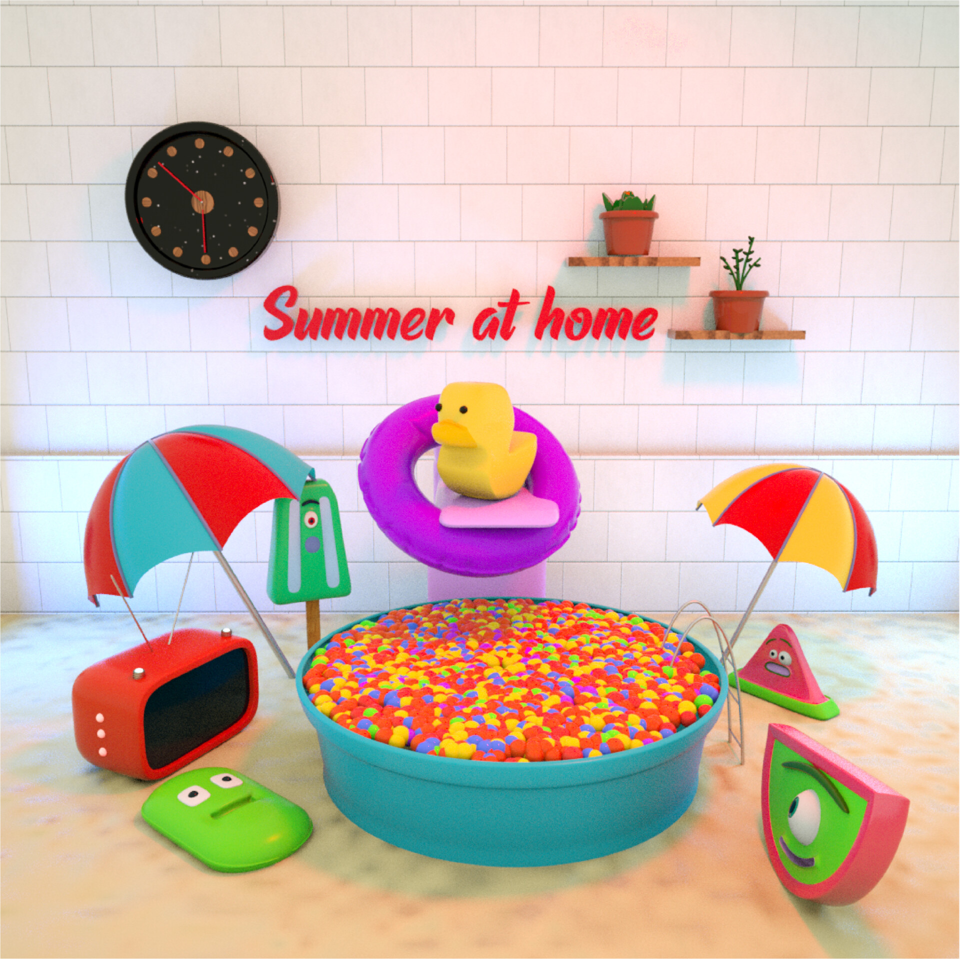 ArtStation - 3D illustration on Cinema 4D