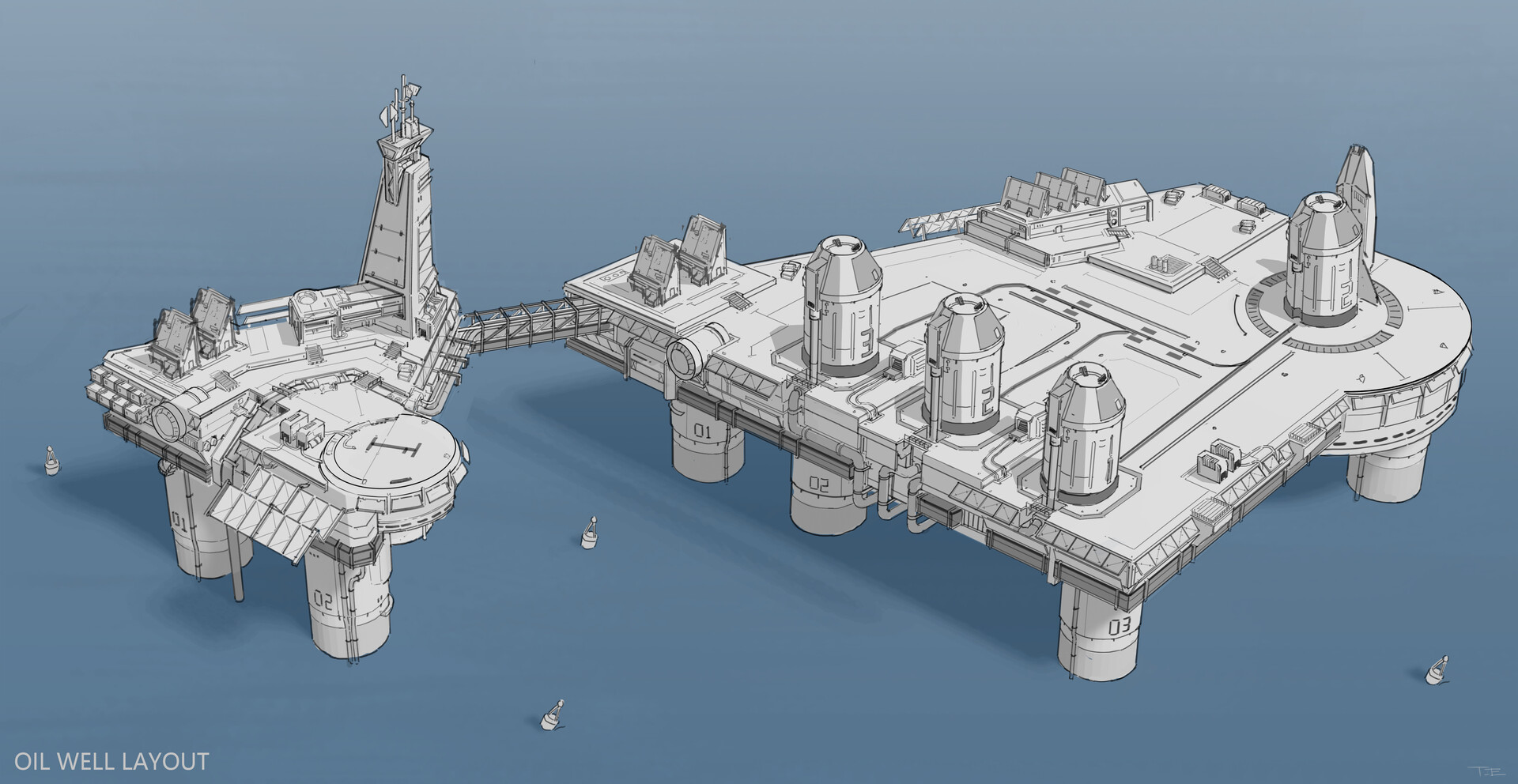 ArtStation - layout design page for personal project