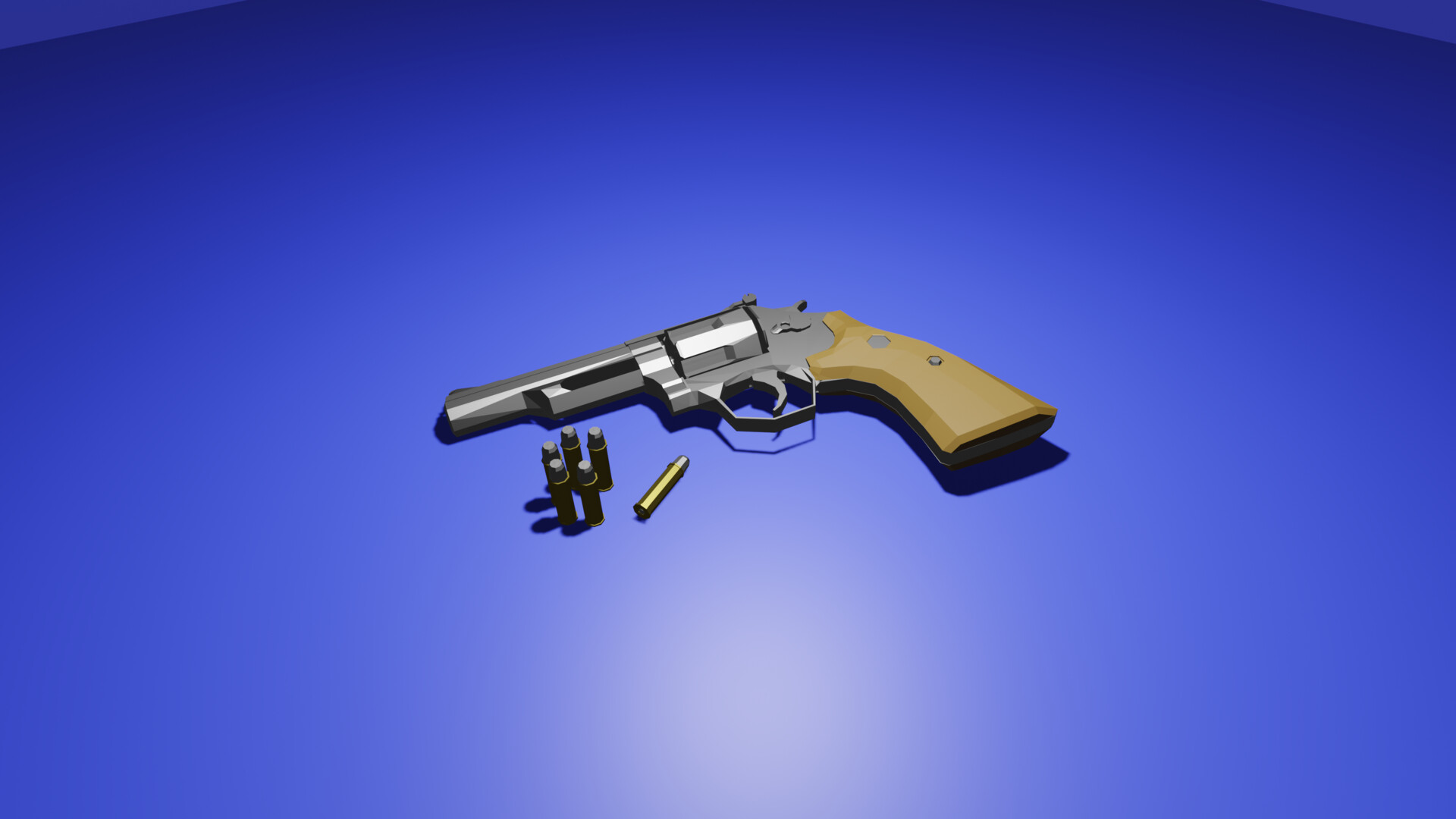 ArtStation - Low Poly - Revolver