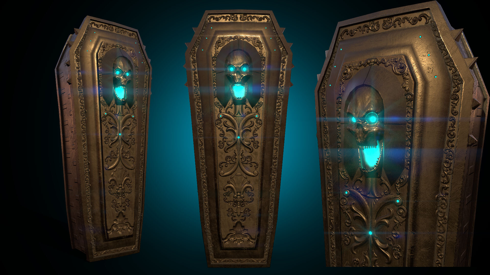 ArtStation - Bronze Necromancer Coffin