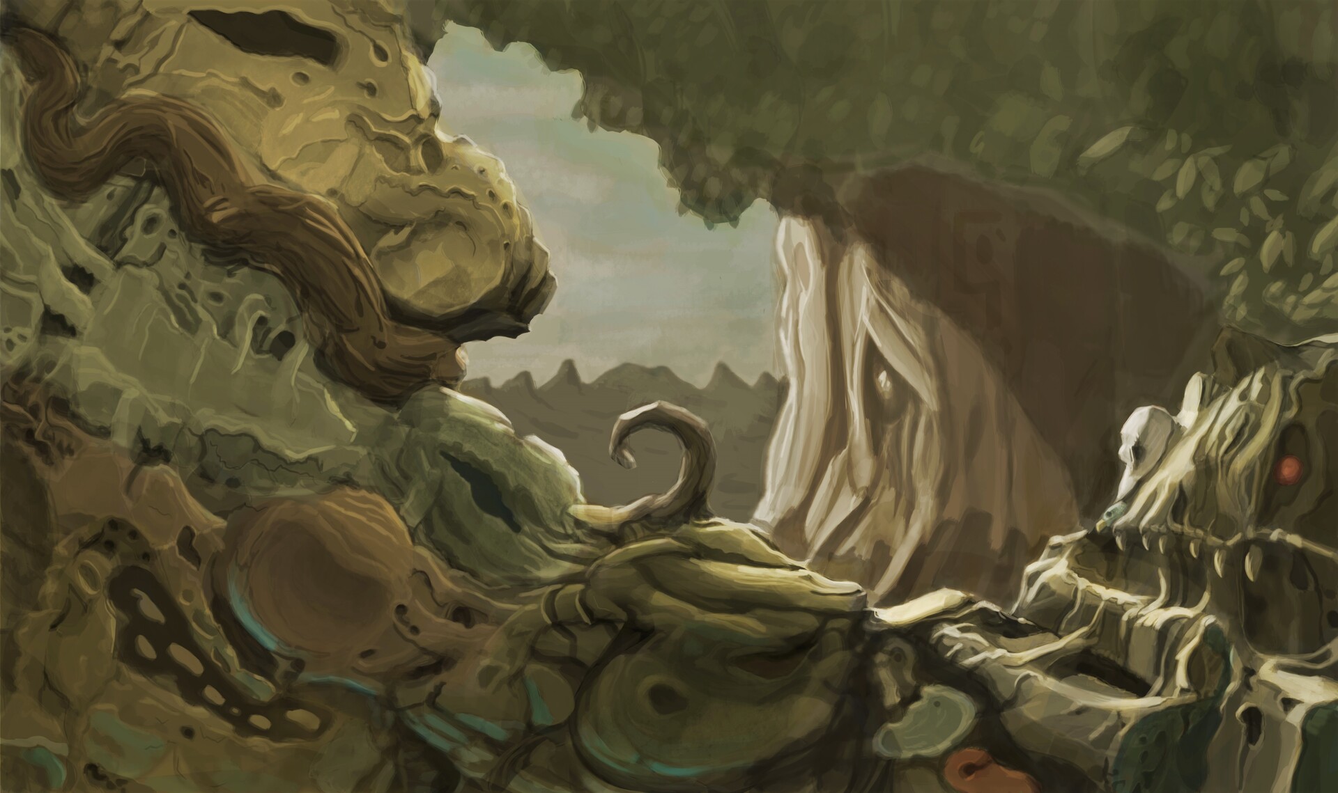 ArtStation - Rocks, tree