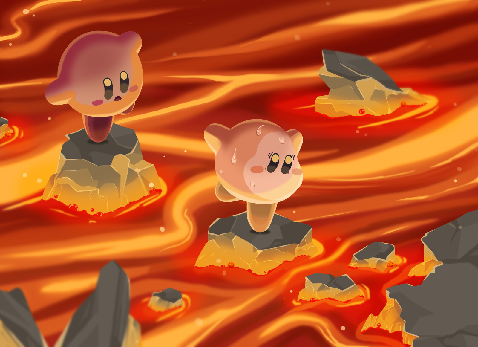 Rachel Myszak - Lava Level - Kirby