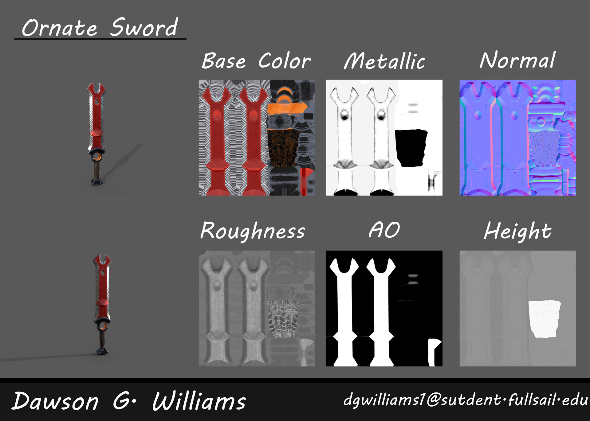 ArtStation - Ornate Sword Class Project