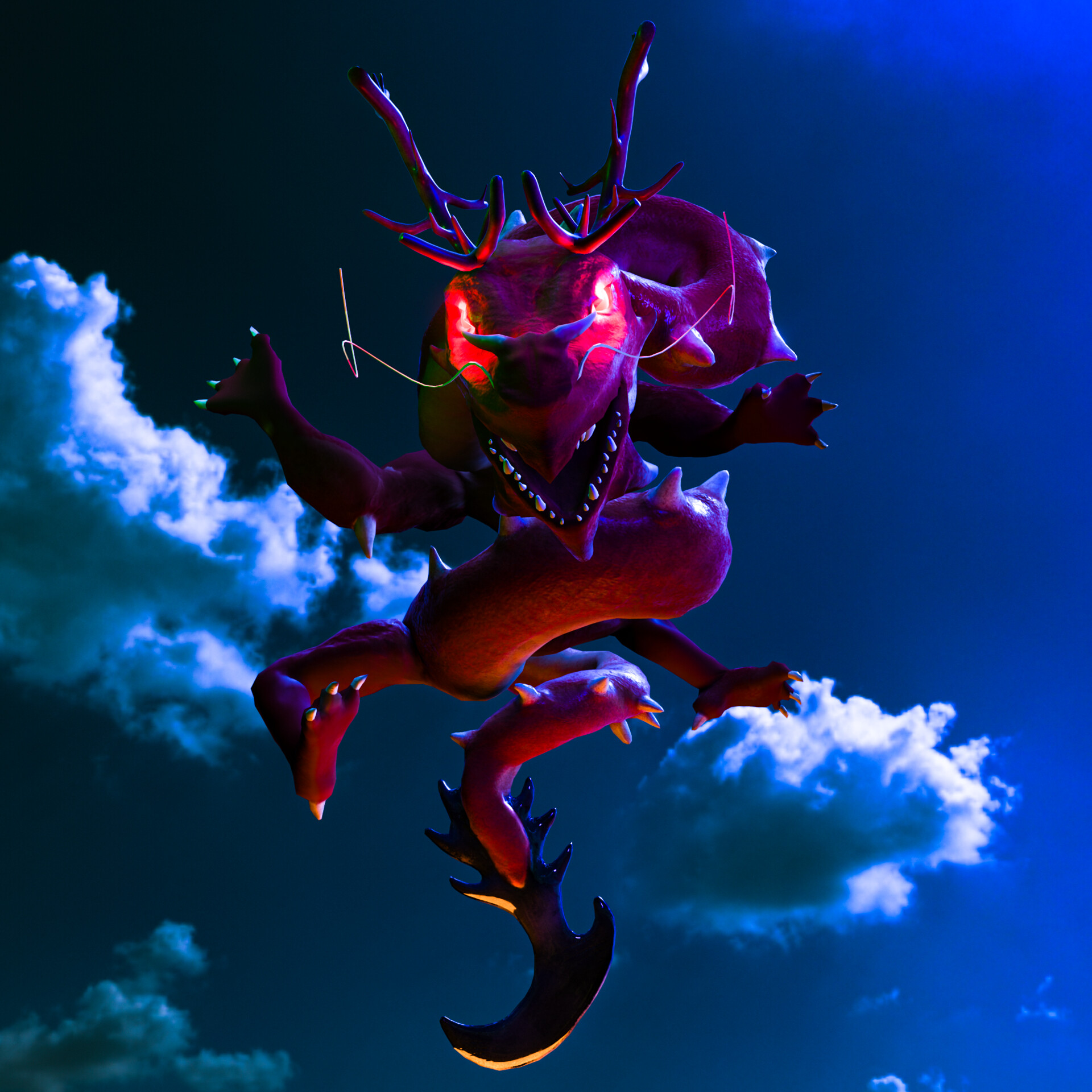 ArtStation - Asian Styled Dragon Render