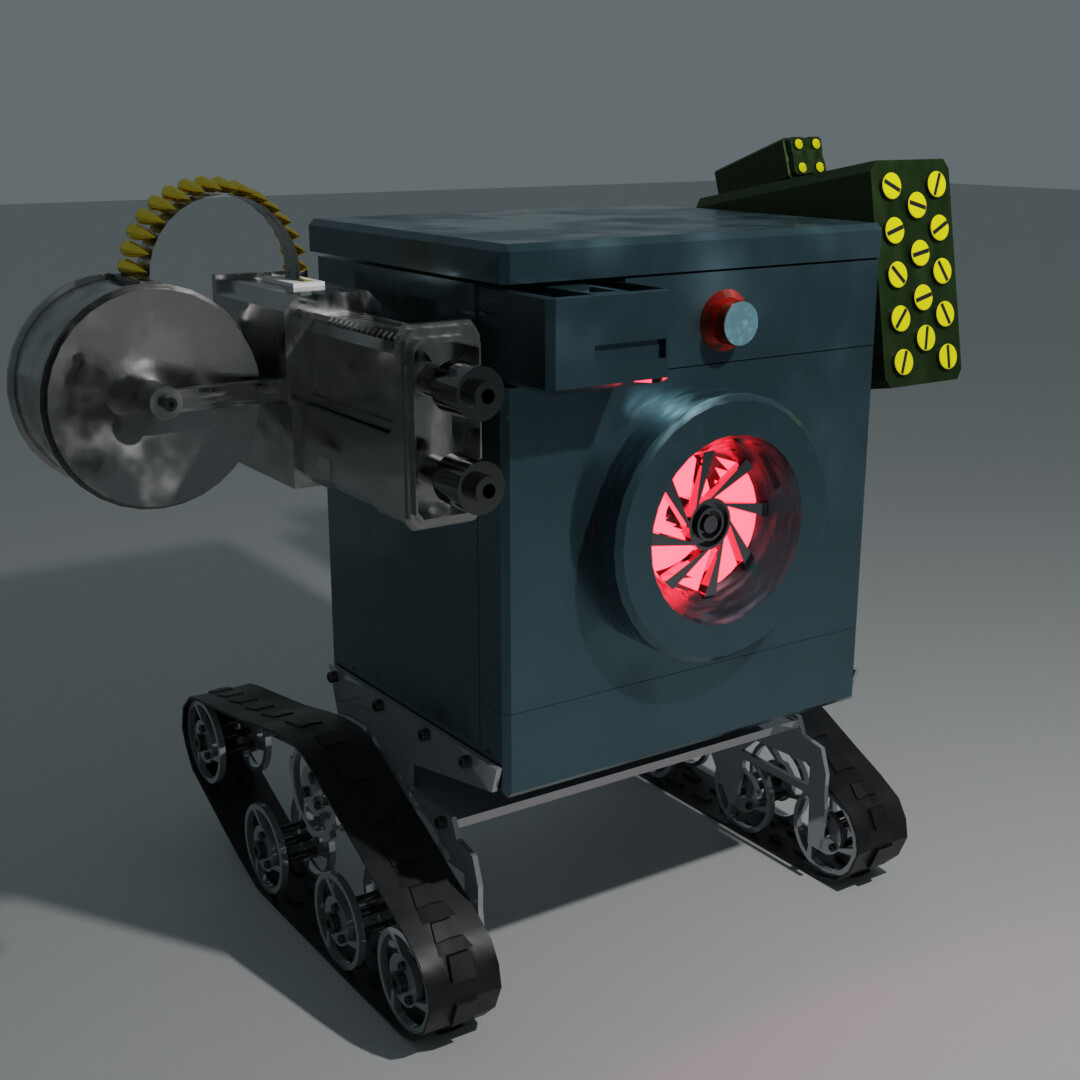 ArtStation - Robot washing machine.