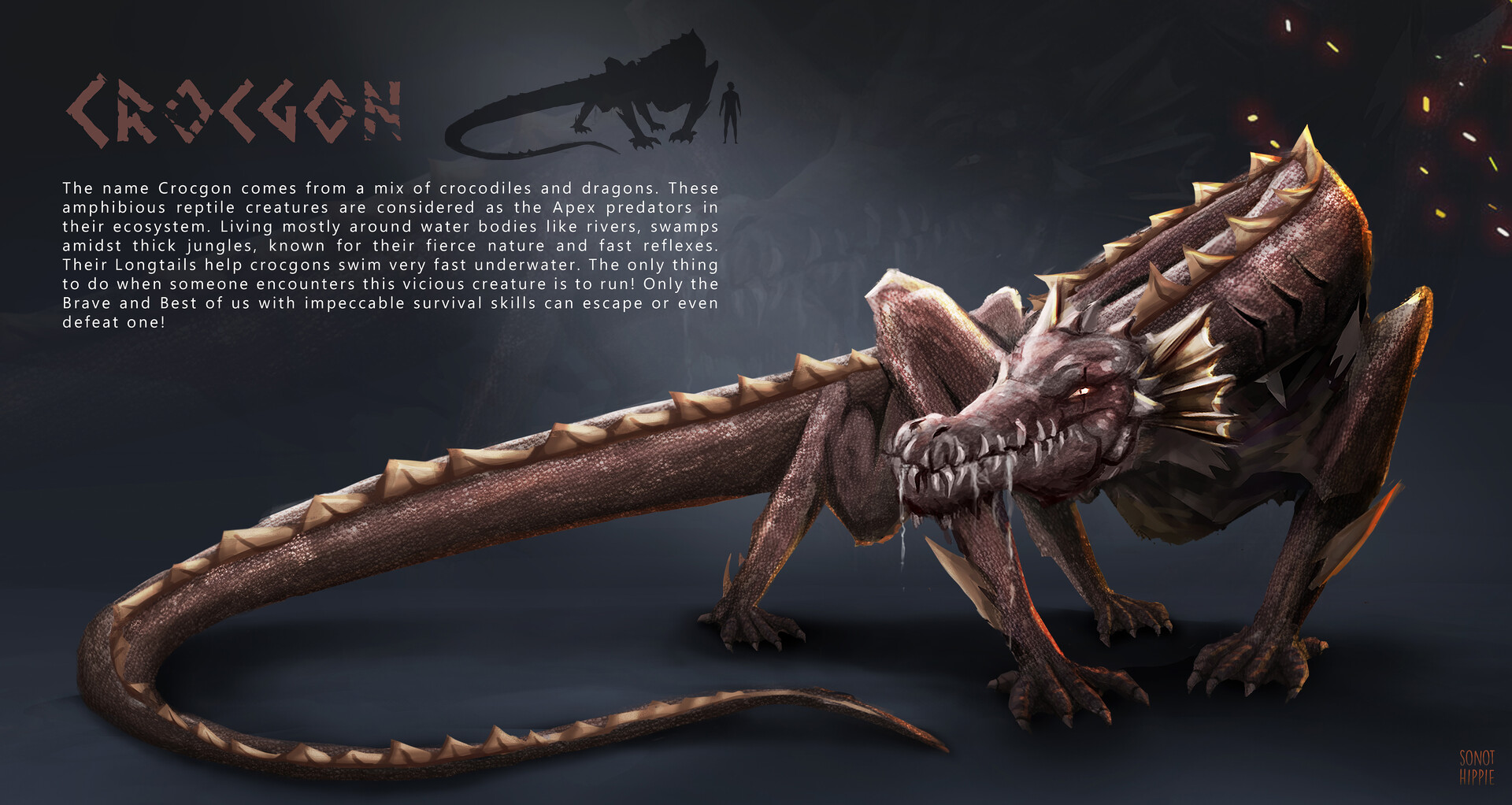 ArtStation - Crocgon - Creature concept