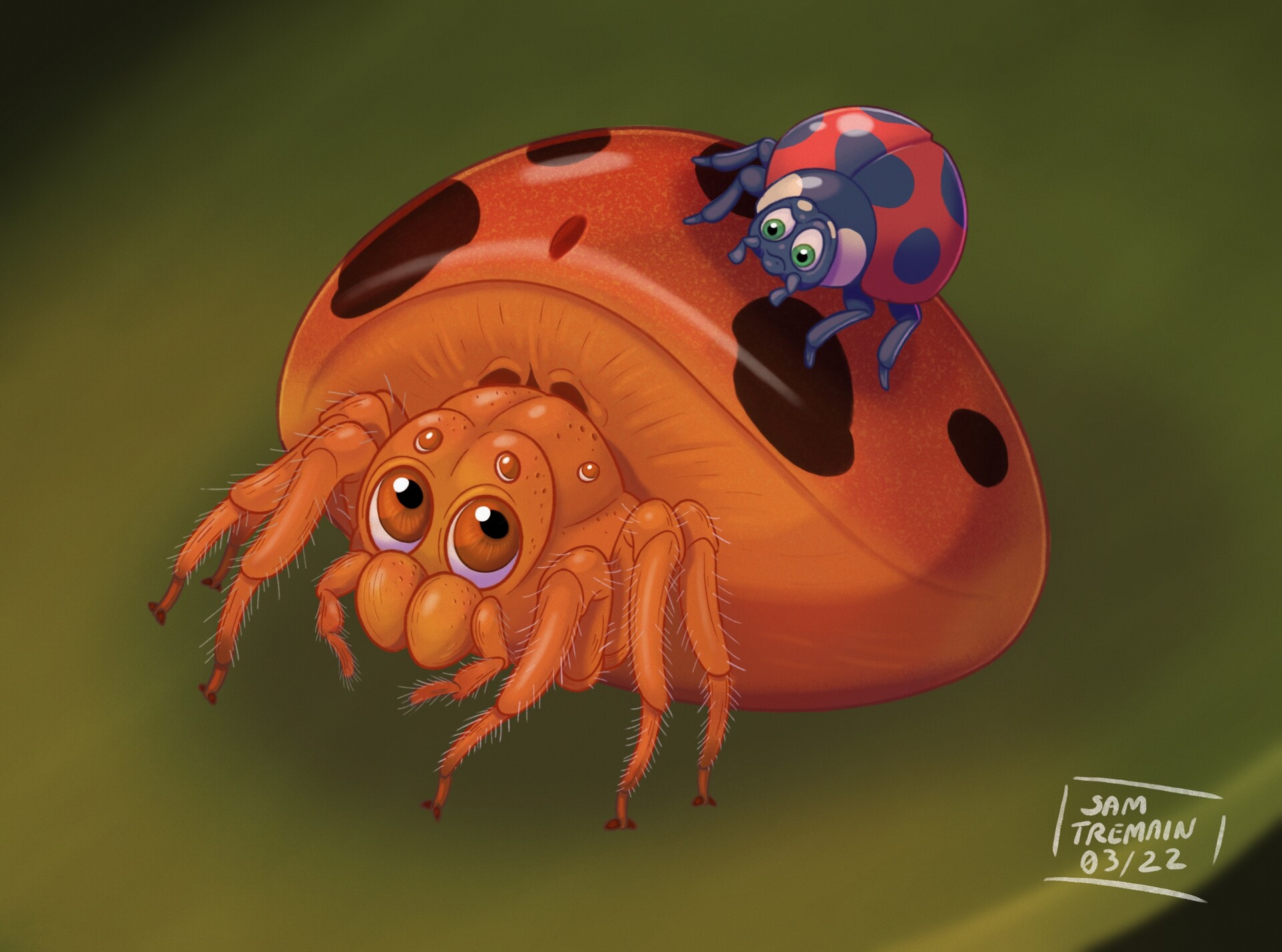 ArtStation - Mimic Spider & Ladybug